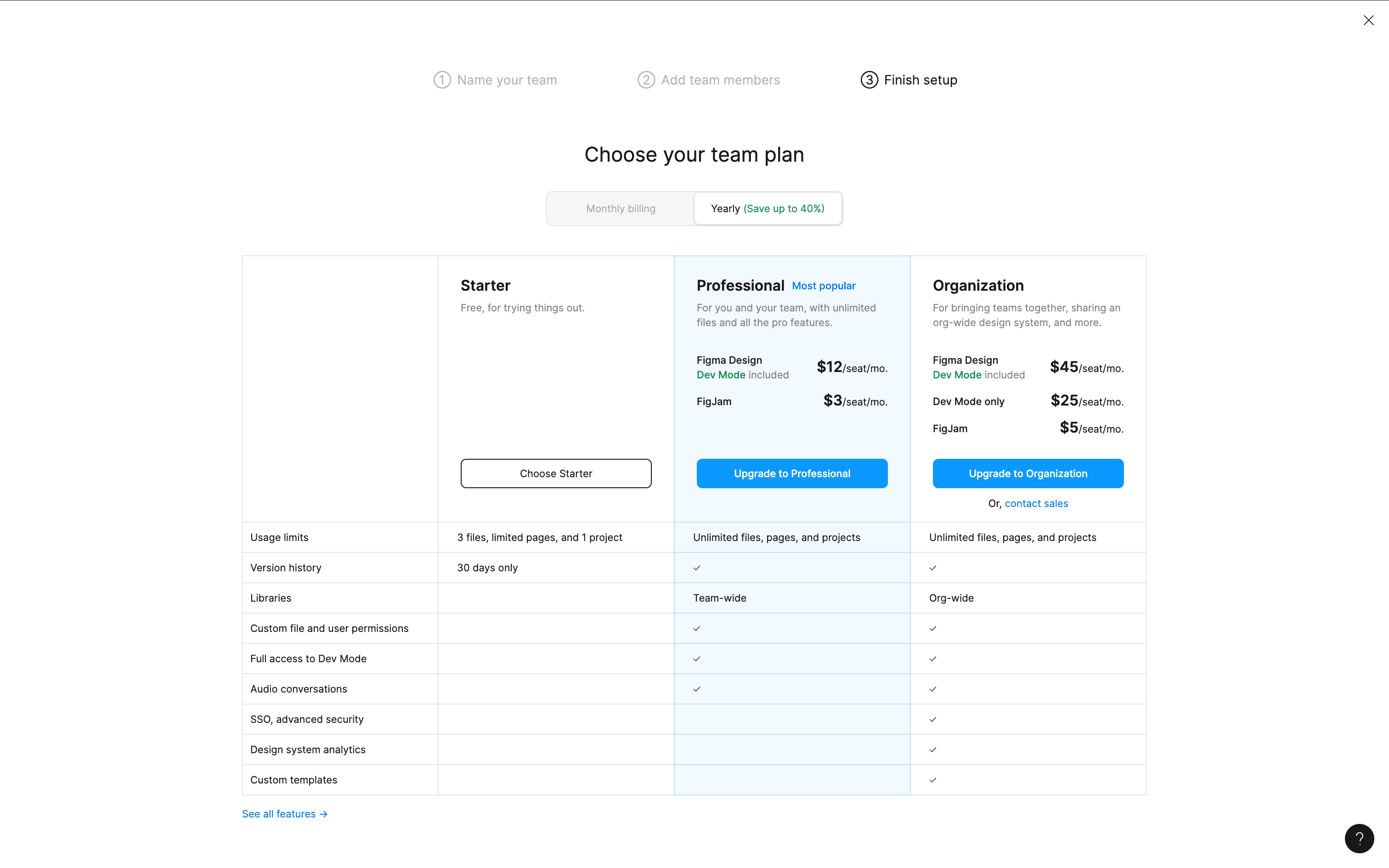 Table Website Design