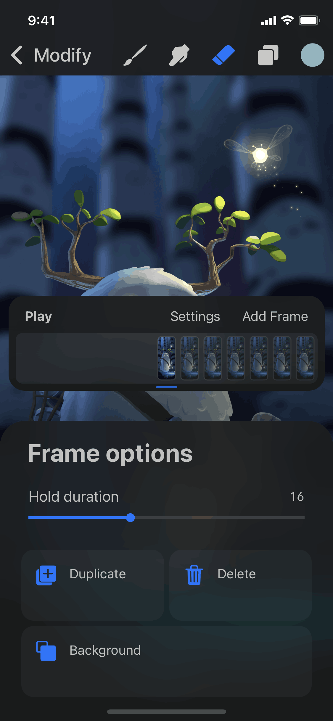 Procreate Pocket iOS Frame Options | Mobbin