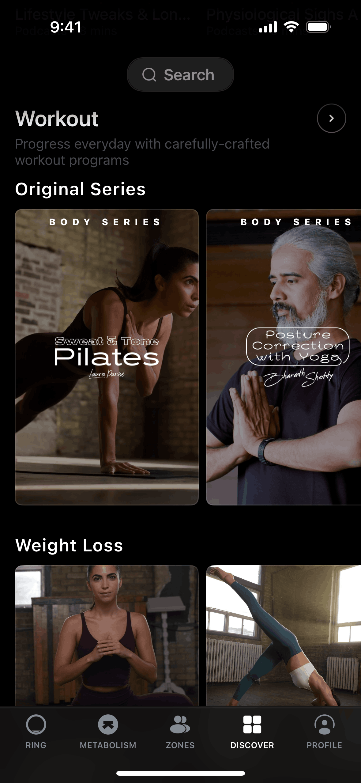 Carousel Mobile App Design