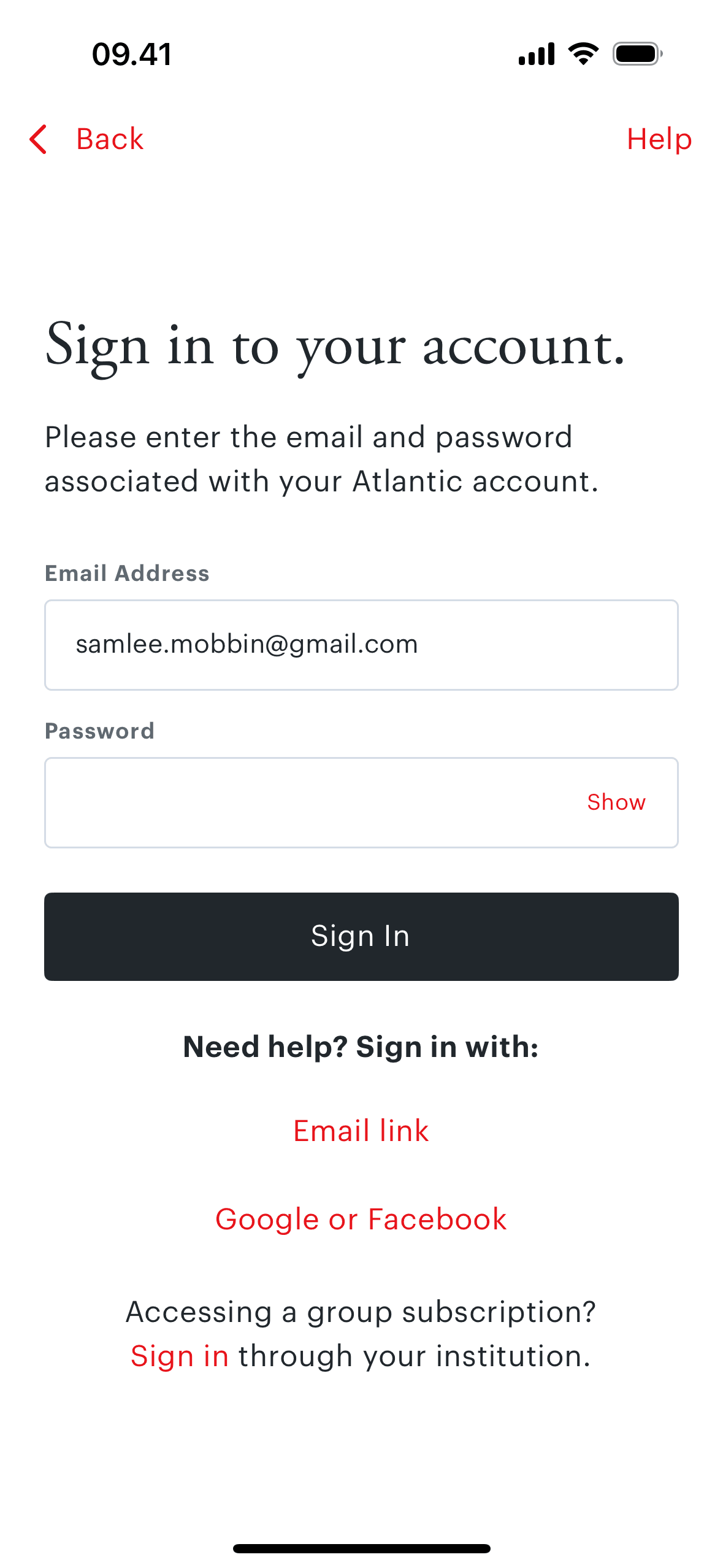 Login Mobile App Design