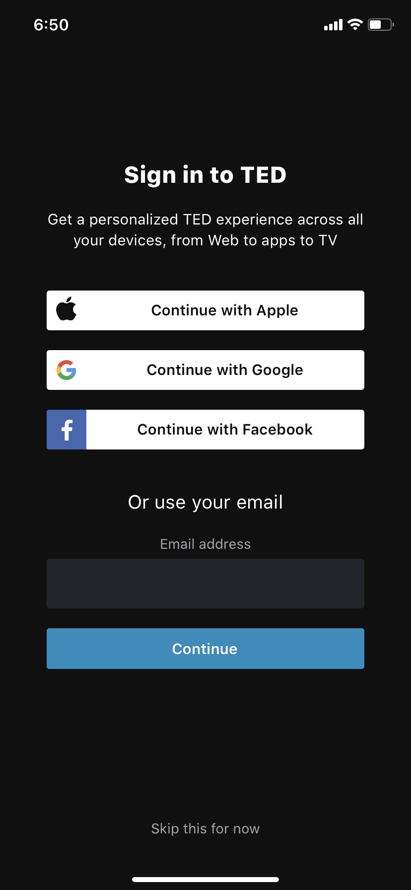 Login Mobile App Design