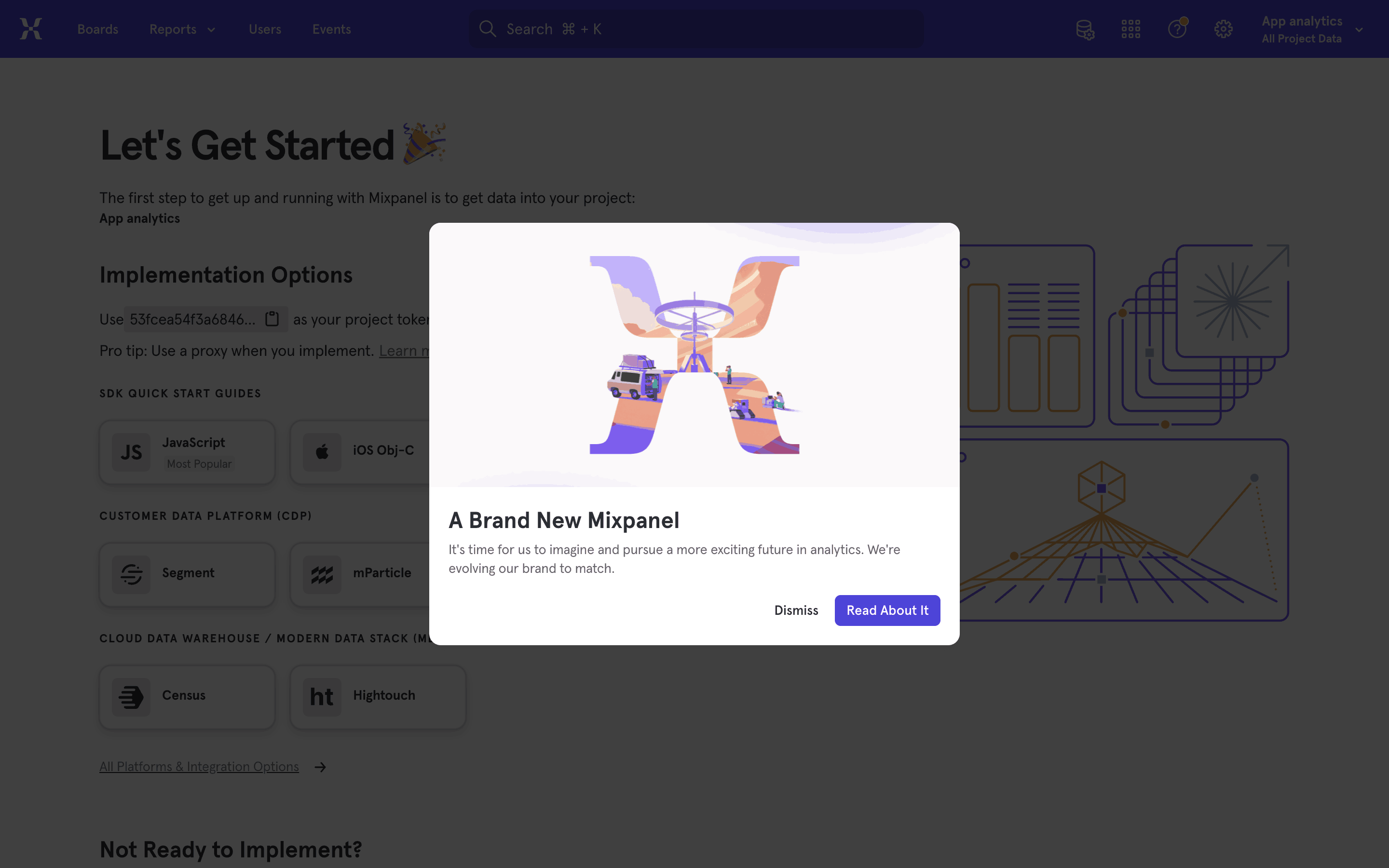 Mixpanel Web Application Interface | Mobbin
