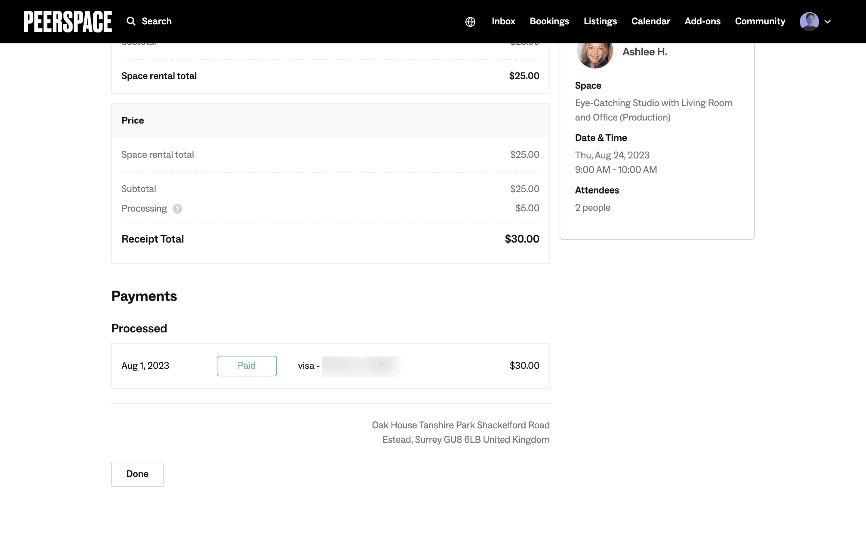 Order Confirmation Website Design