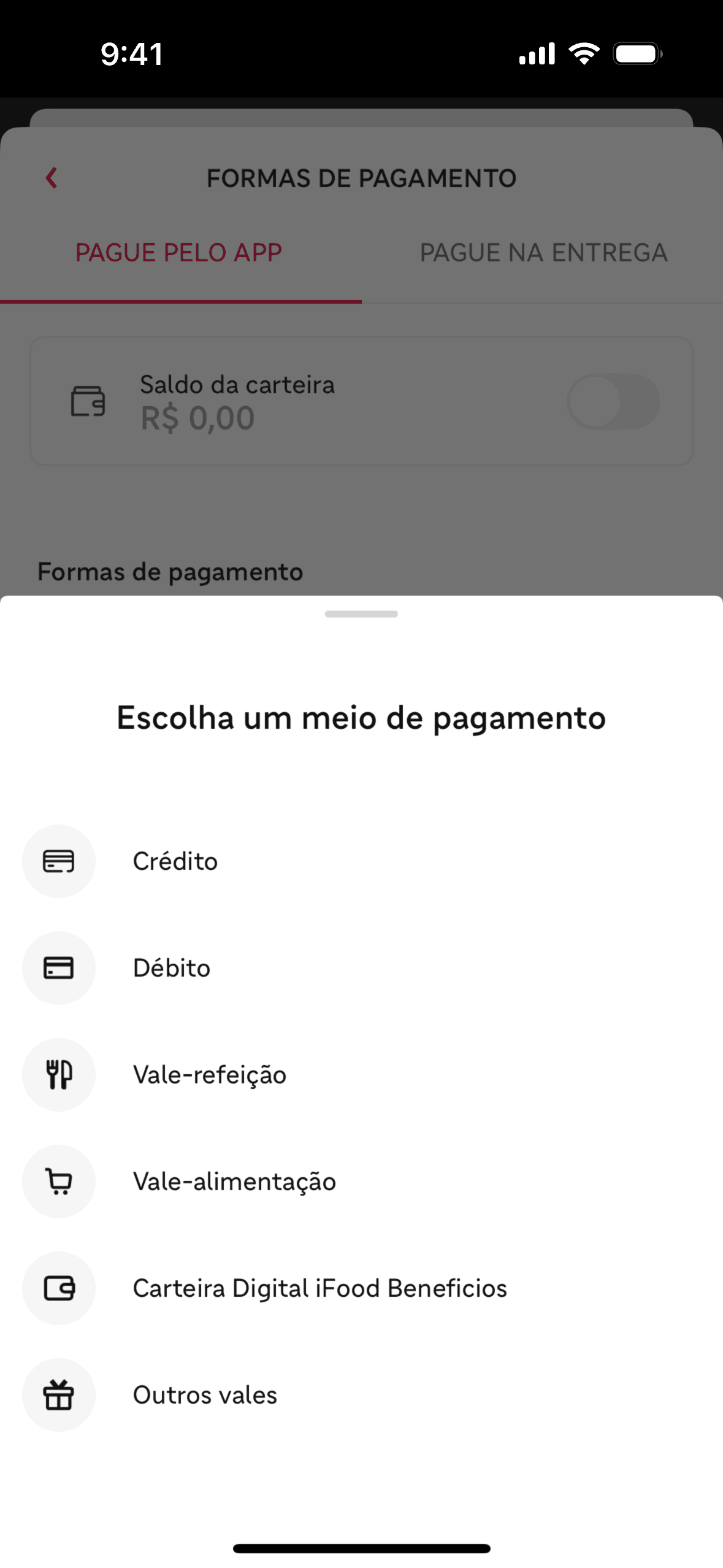 Payment Method Mobile App Design