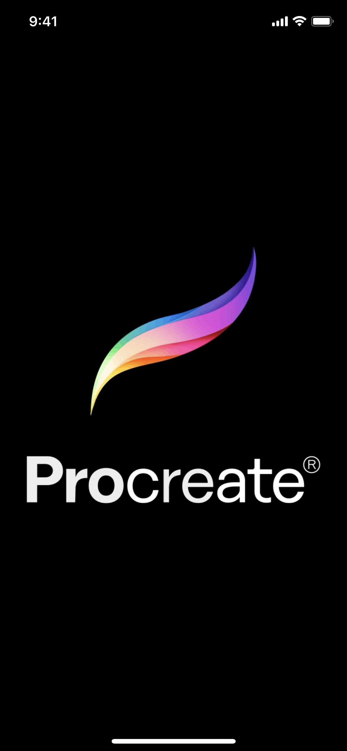 Procreate Pocket iOS Splash screen | Mobbin