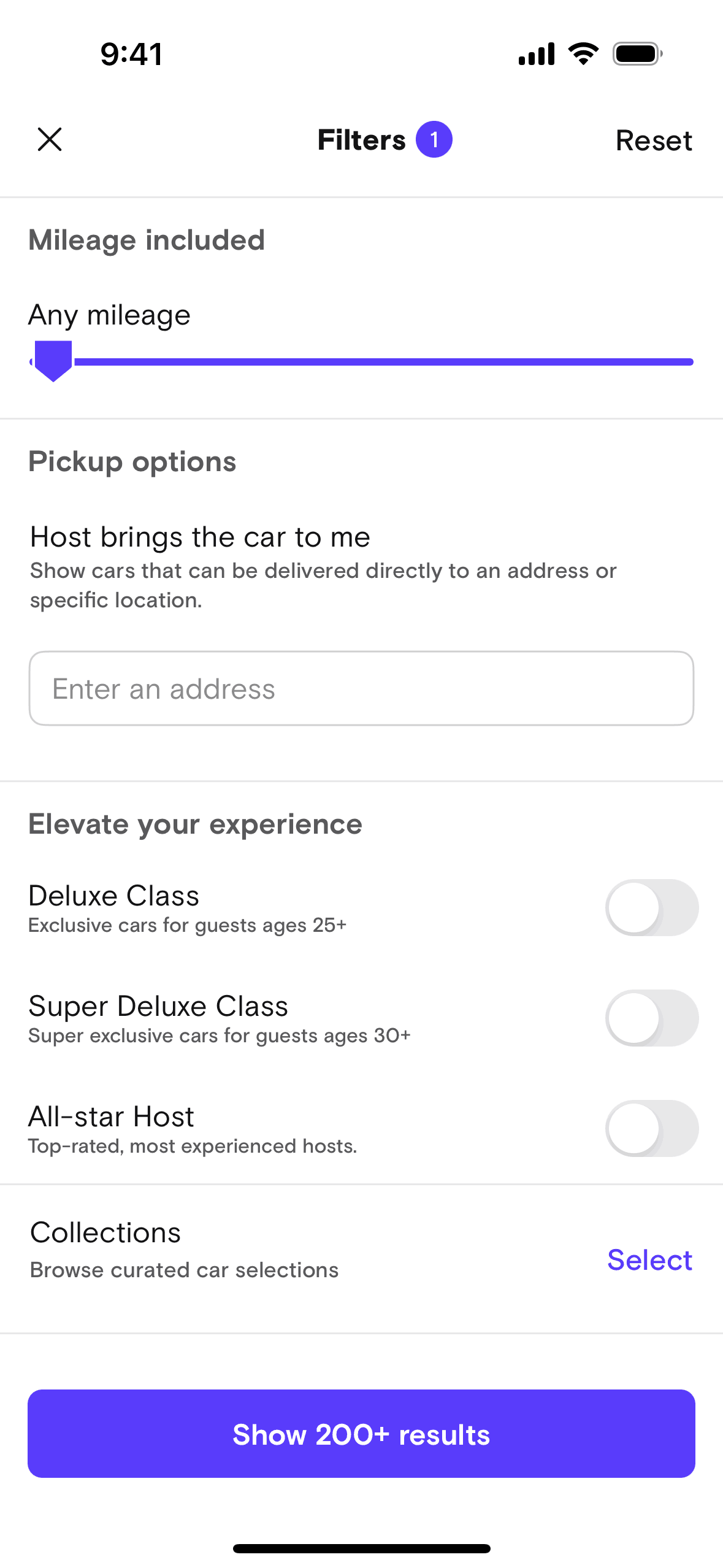 Filter & Sort Mobile App Design