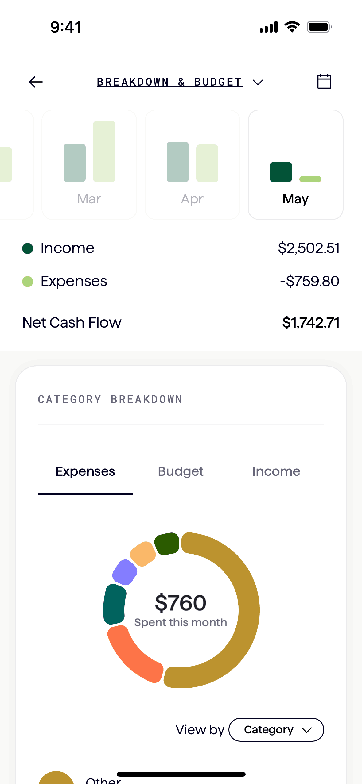 Tab Mobile App Design