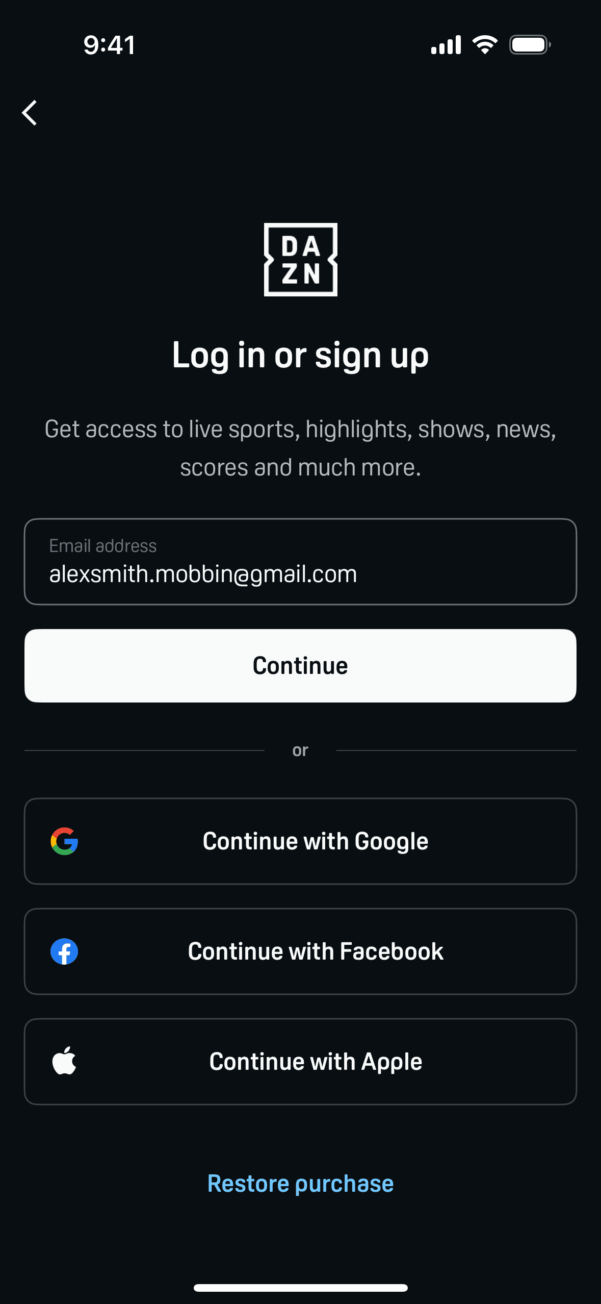 Login Mobile App Design