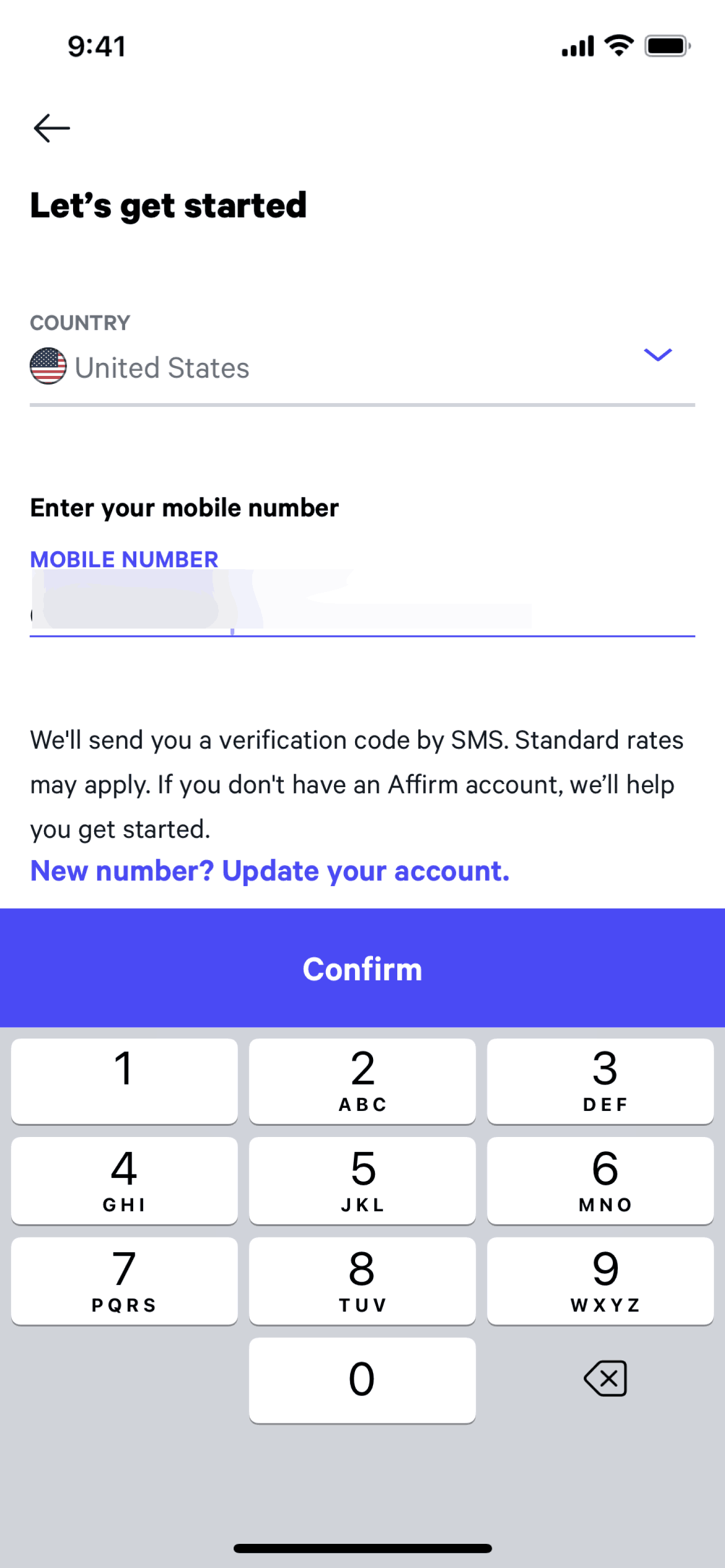 Creating Account Mobile App Design