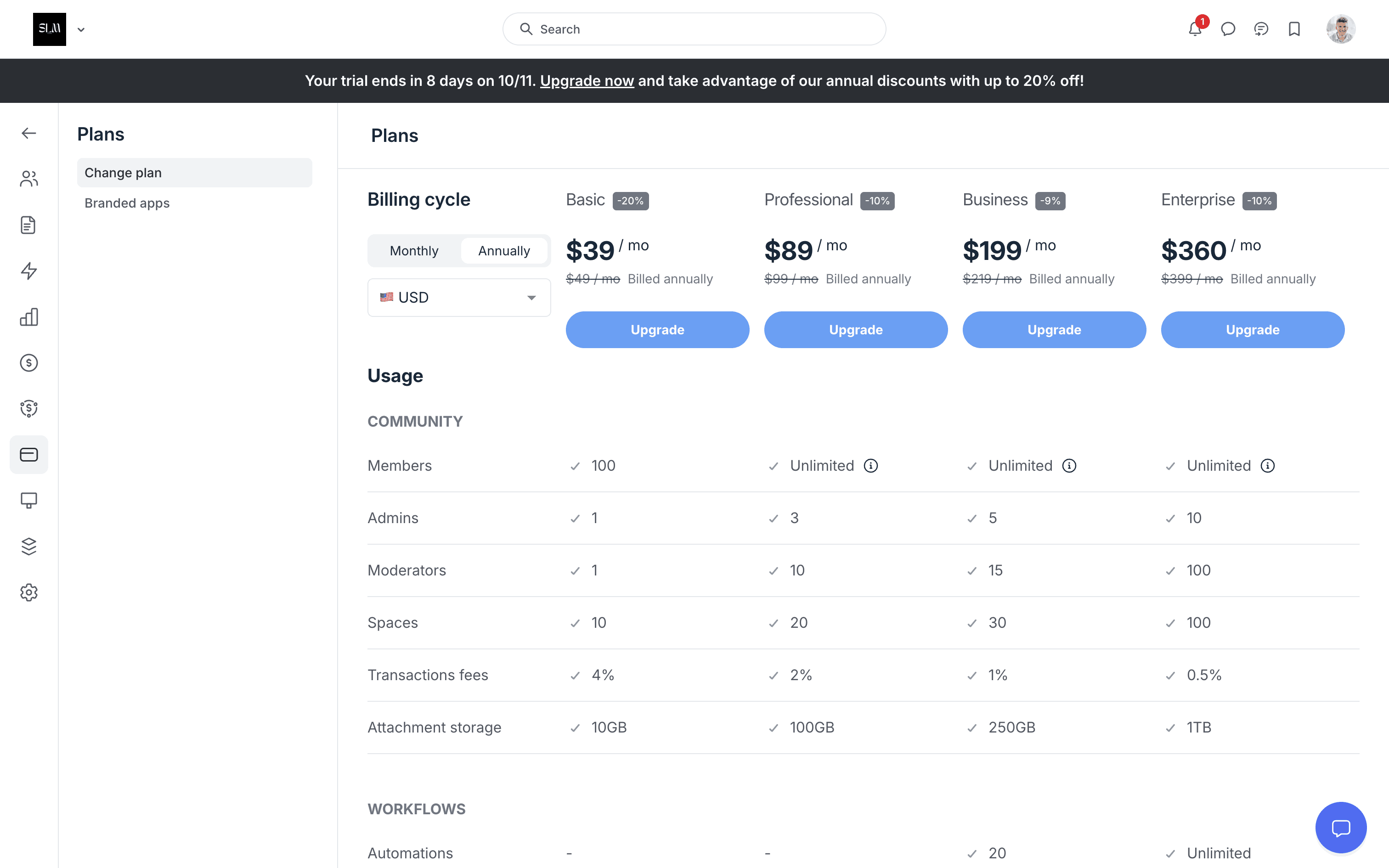 Table Website Design