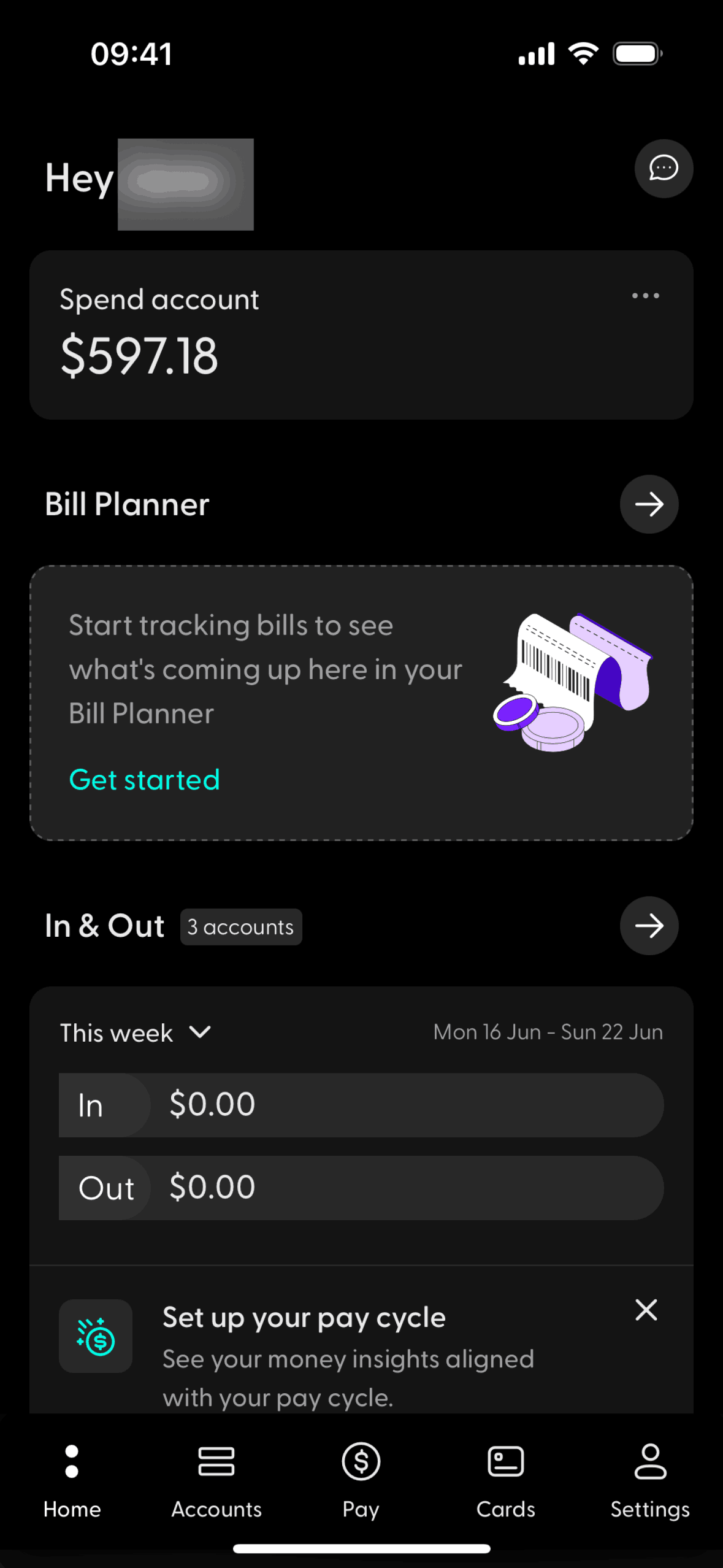 Ubank Money App iOS Pay Section Dark | Mobbin