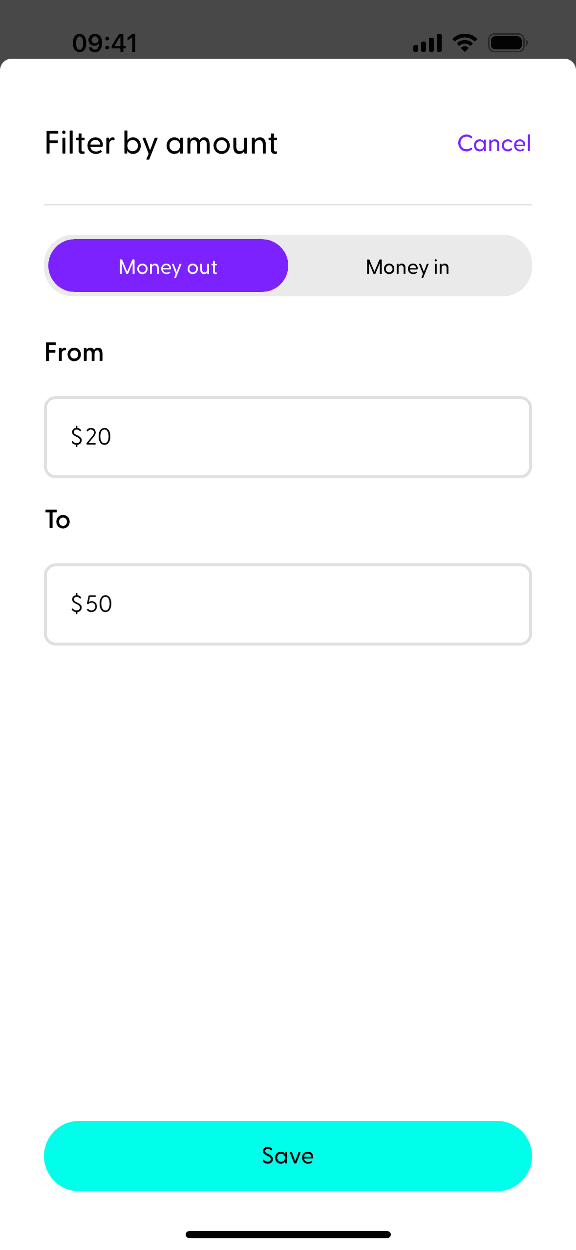 Filter & Sort Mobile App Design