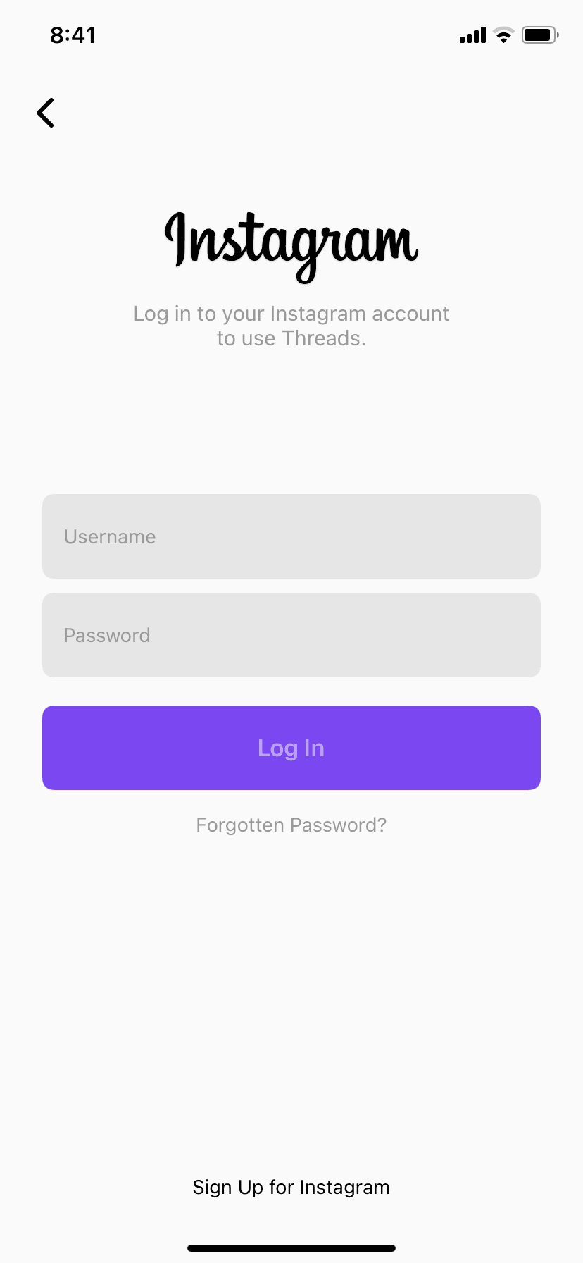 Login Mobile App Design