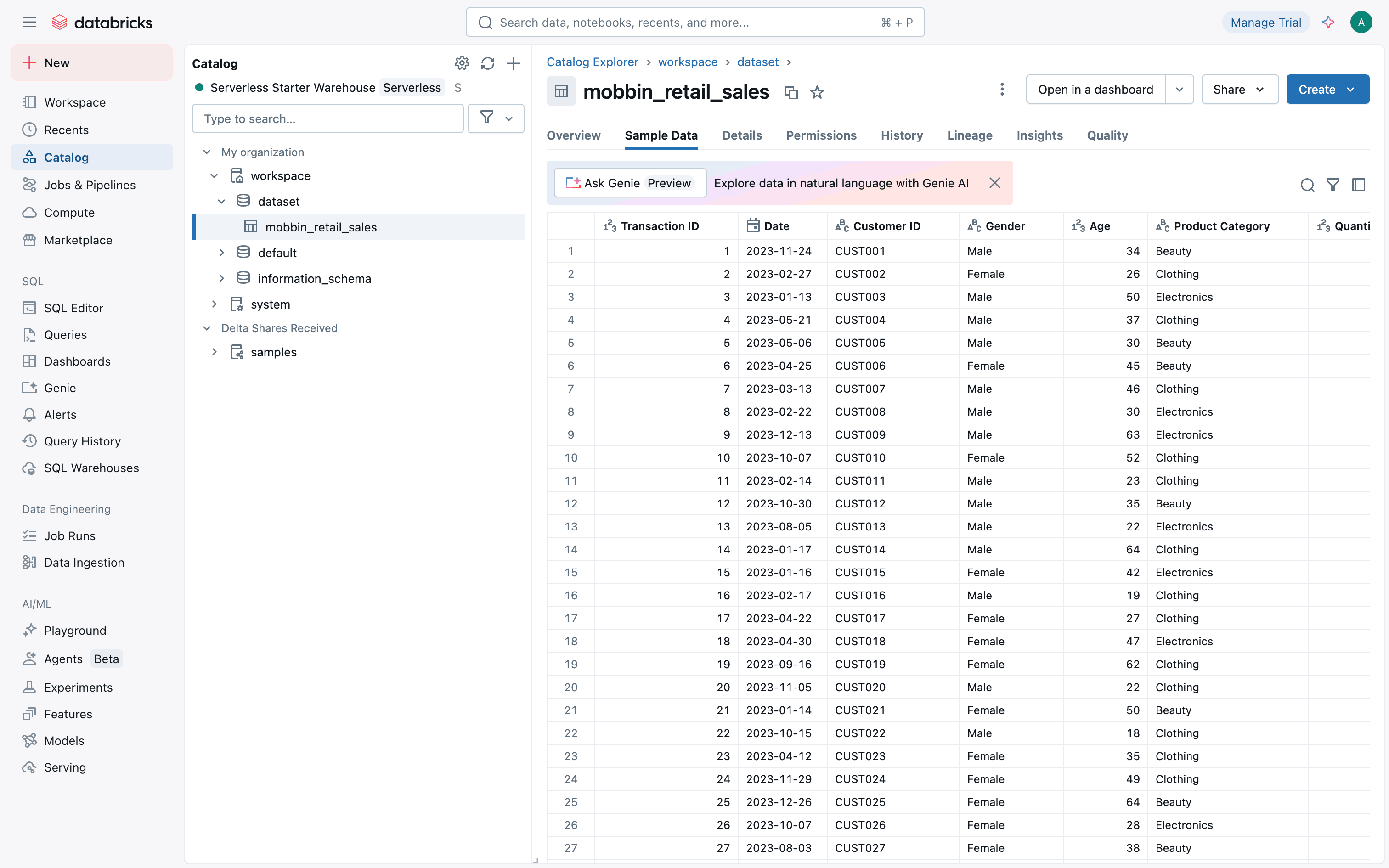 Table Website Design