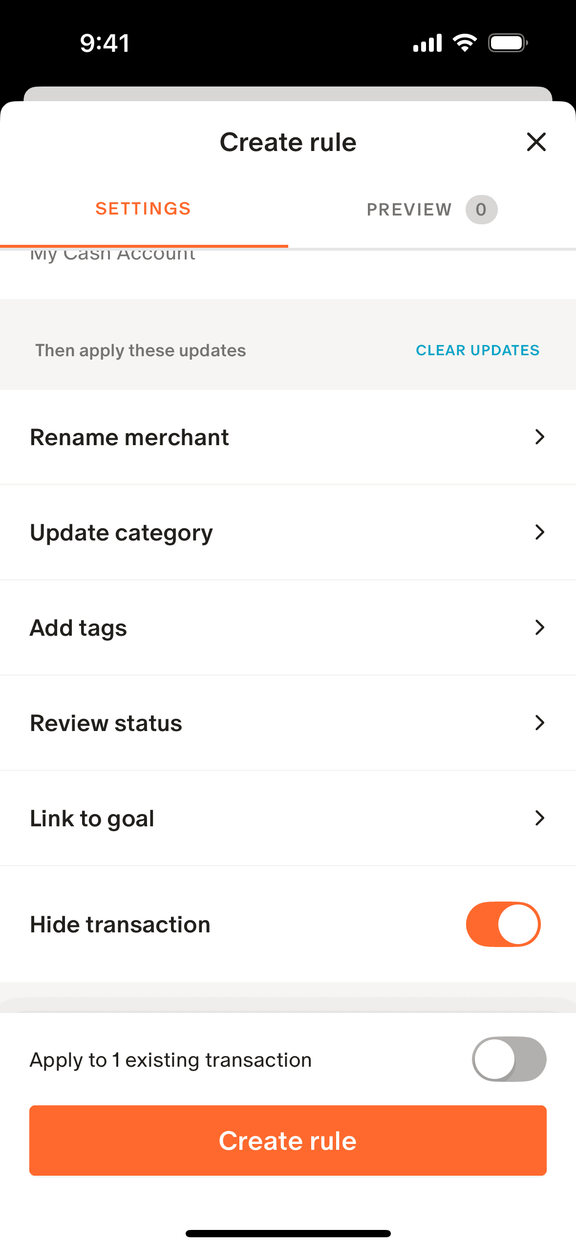 Tab Mobile App Design