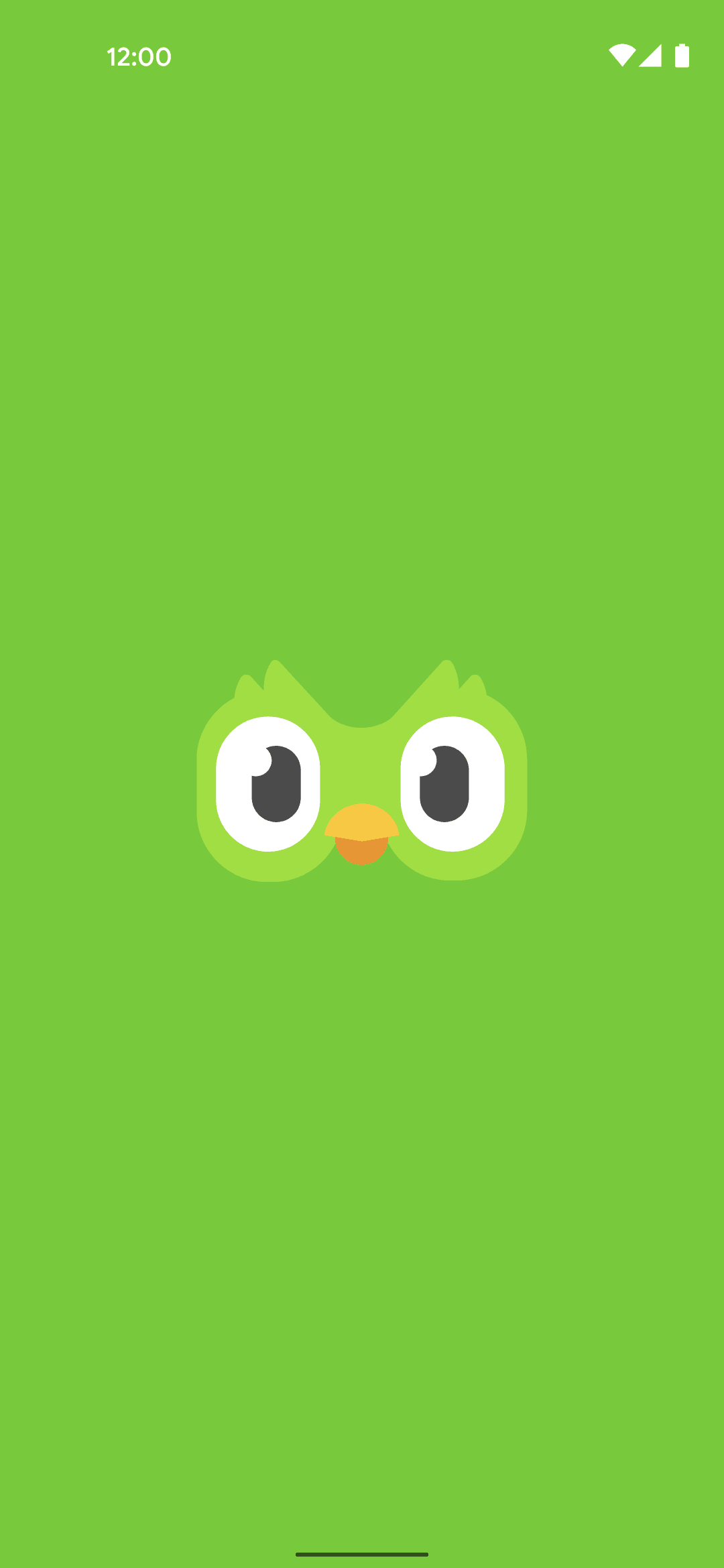 Duolingo Android Splash screen | Mobbin