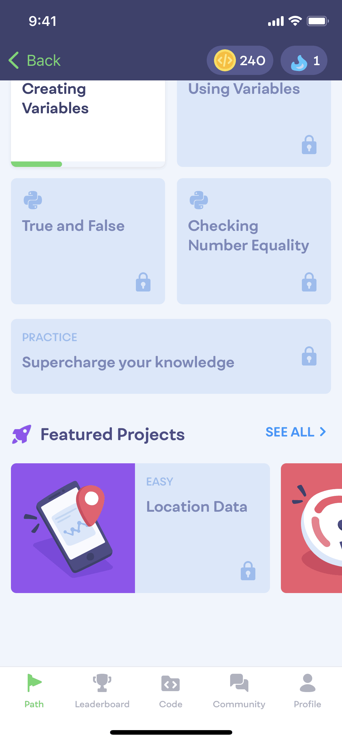 Dashboard Mobile App Design