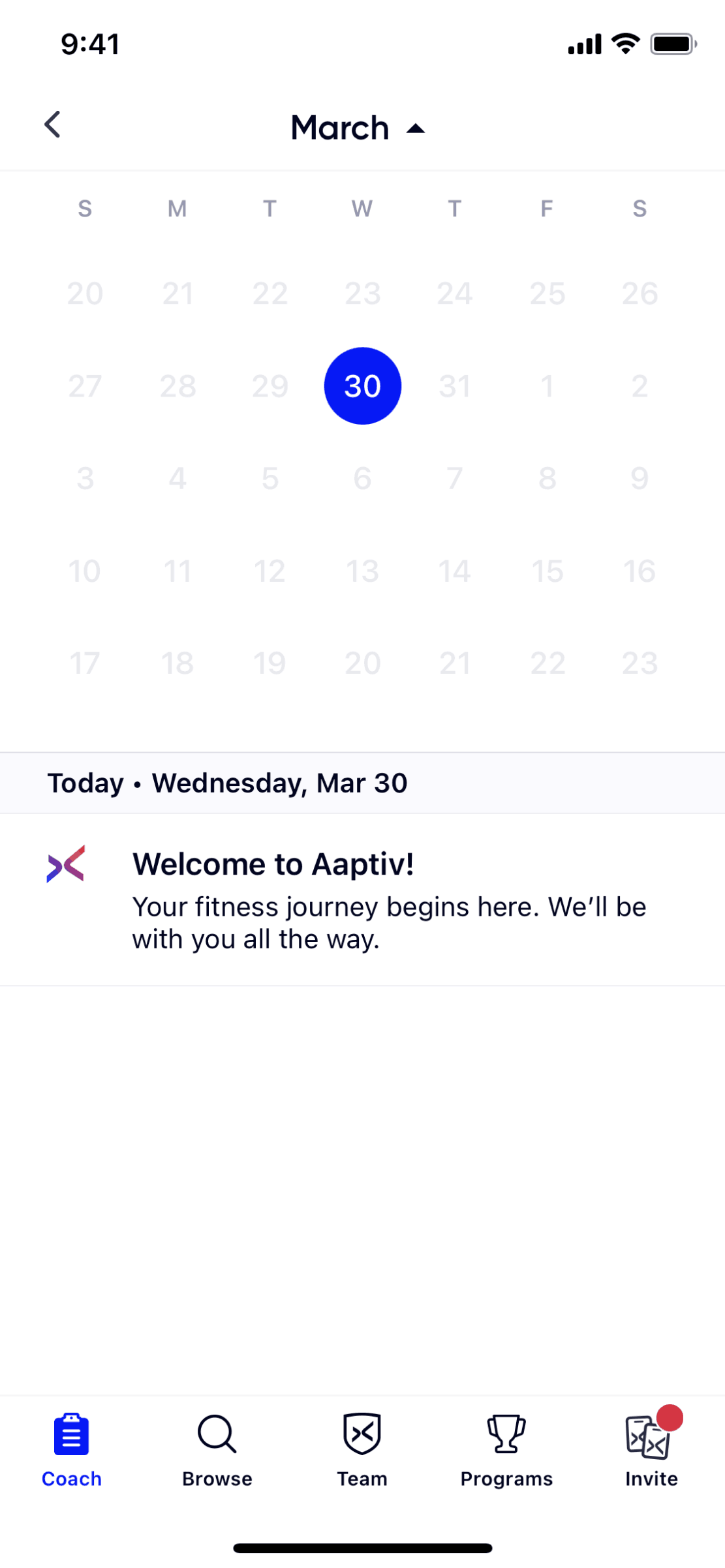 Calendar Mobile App Design