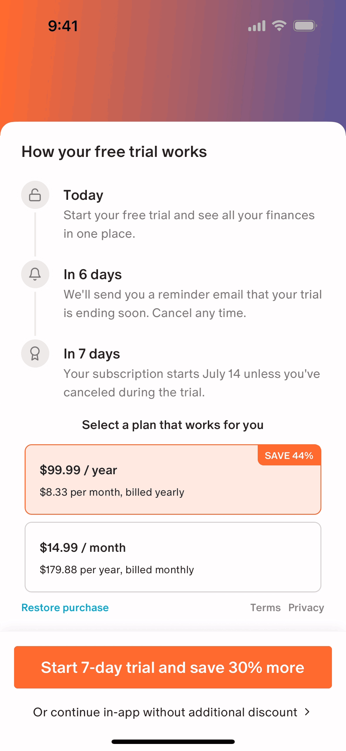Mobile Onboarding Flow