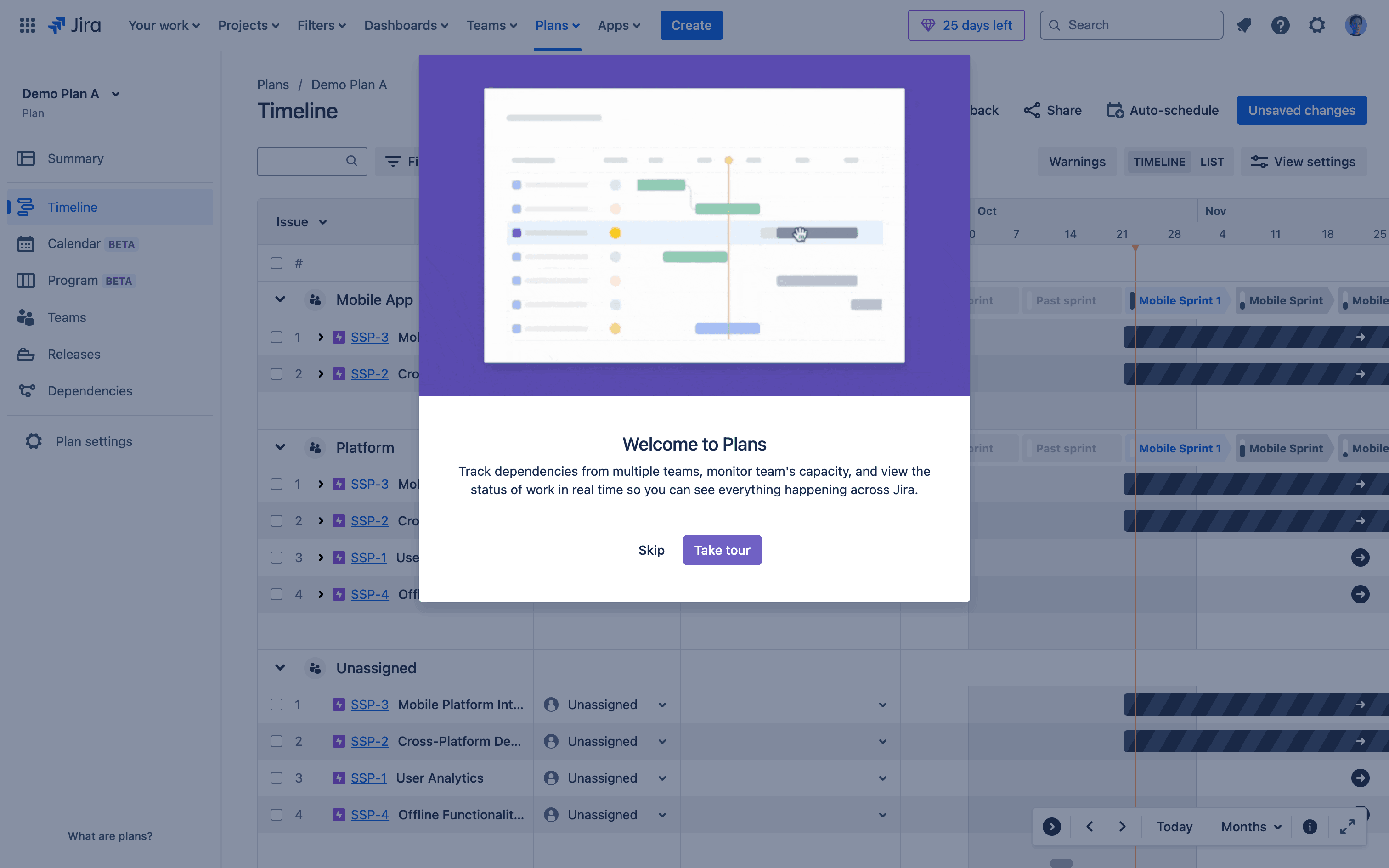 Jira Web Welcome Modal | Mobbin