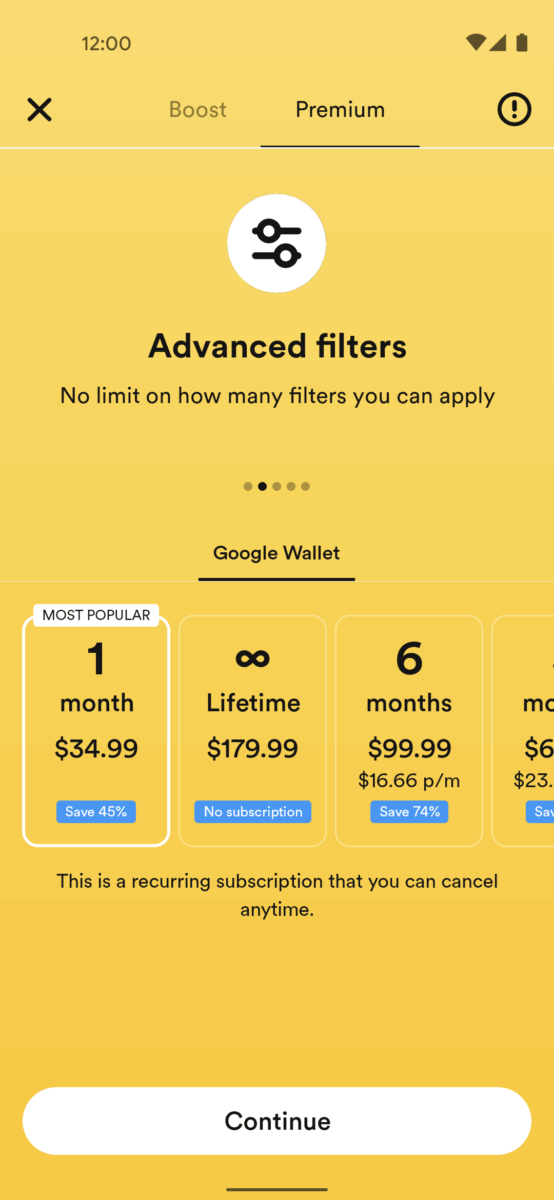 Tab Mobile App Design