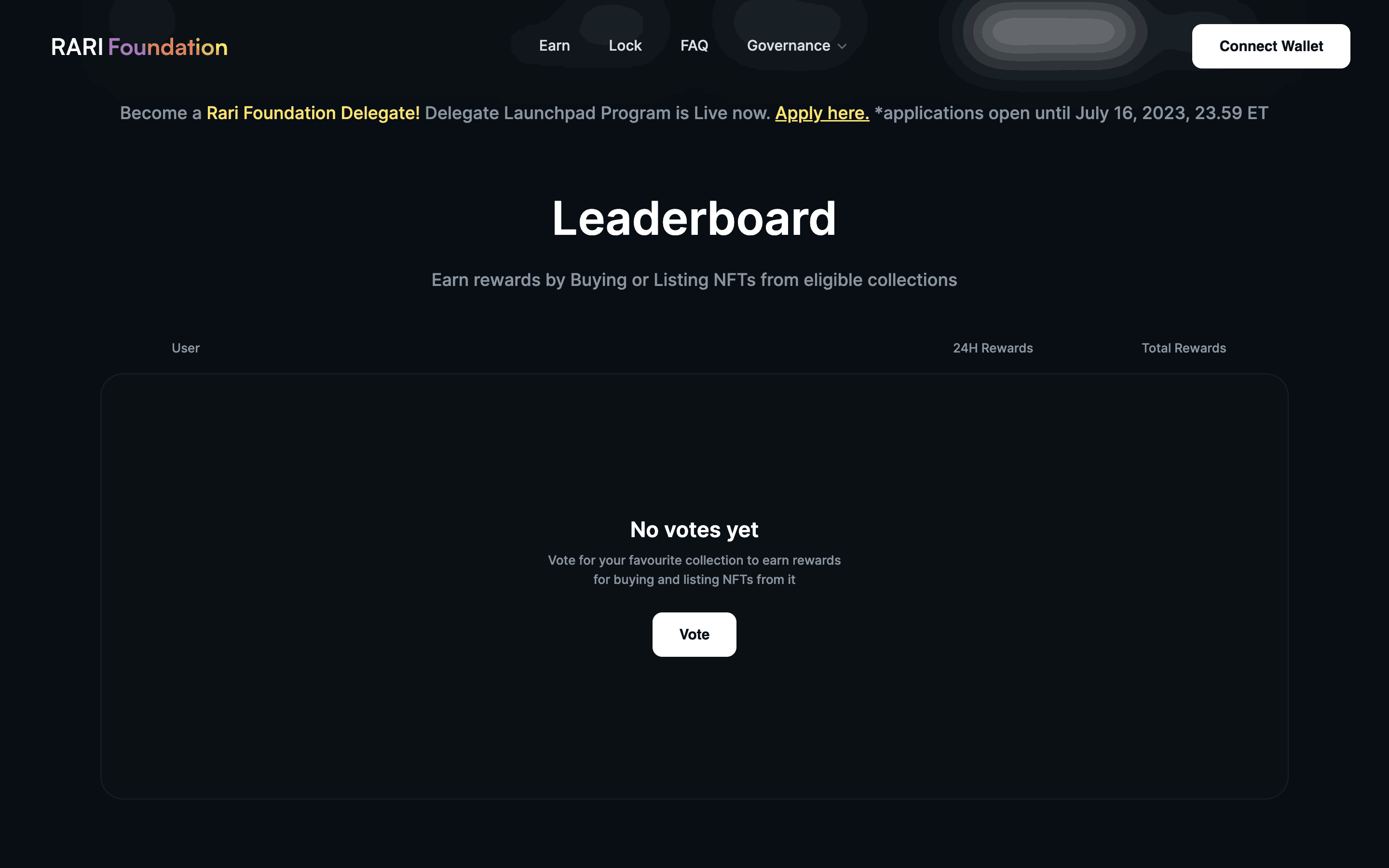 Leaderboard Website Design
