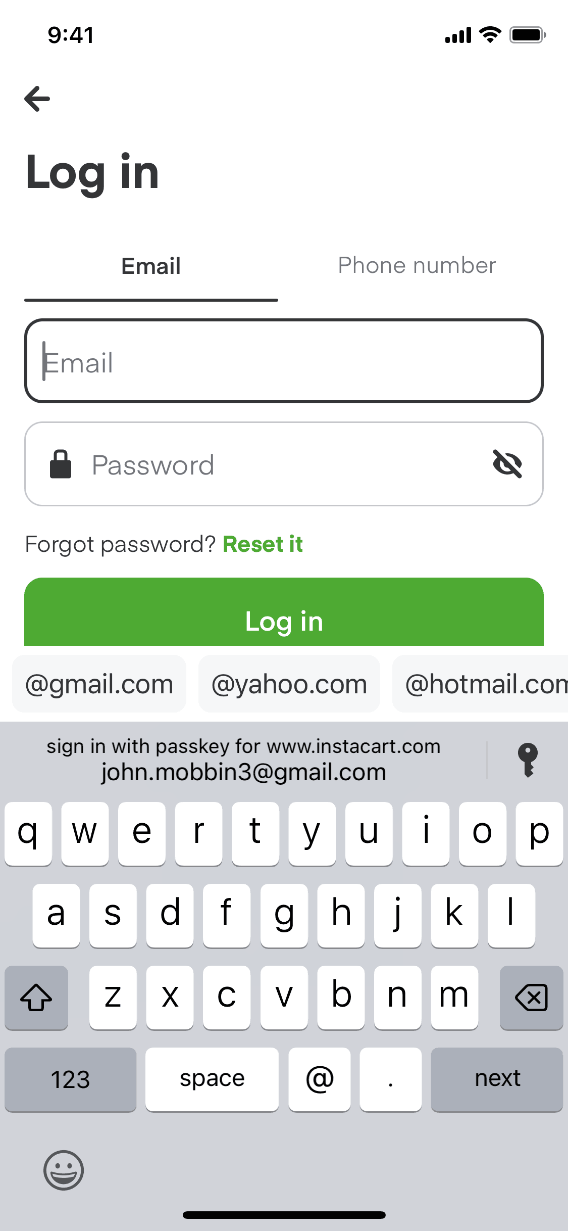 Login Mobile App Design