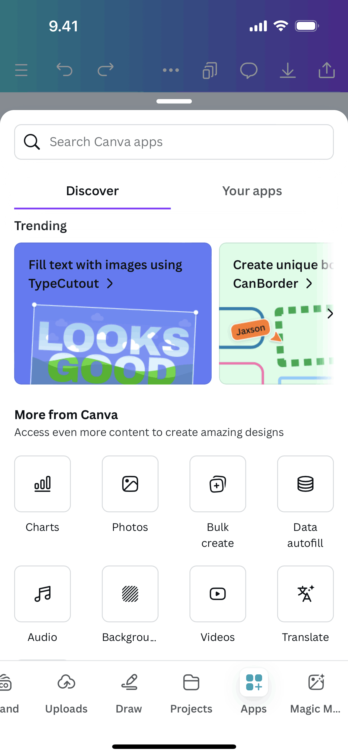 Tab Mobile App Design