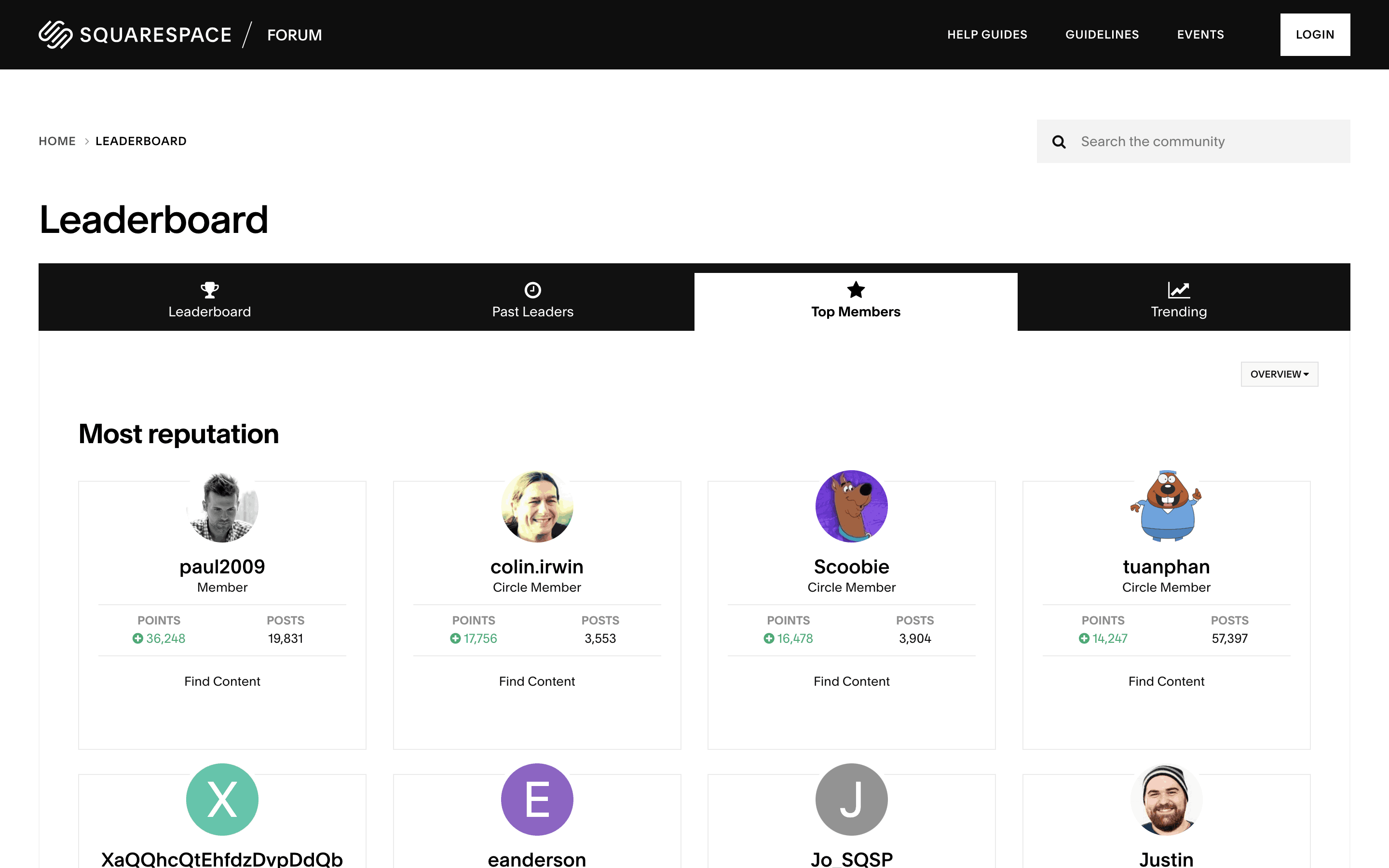Leaderboard Website Design