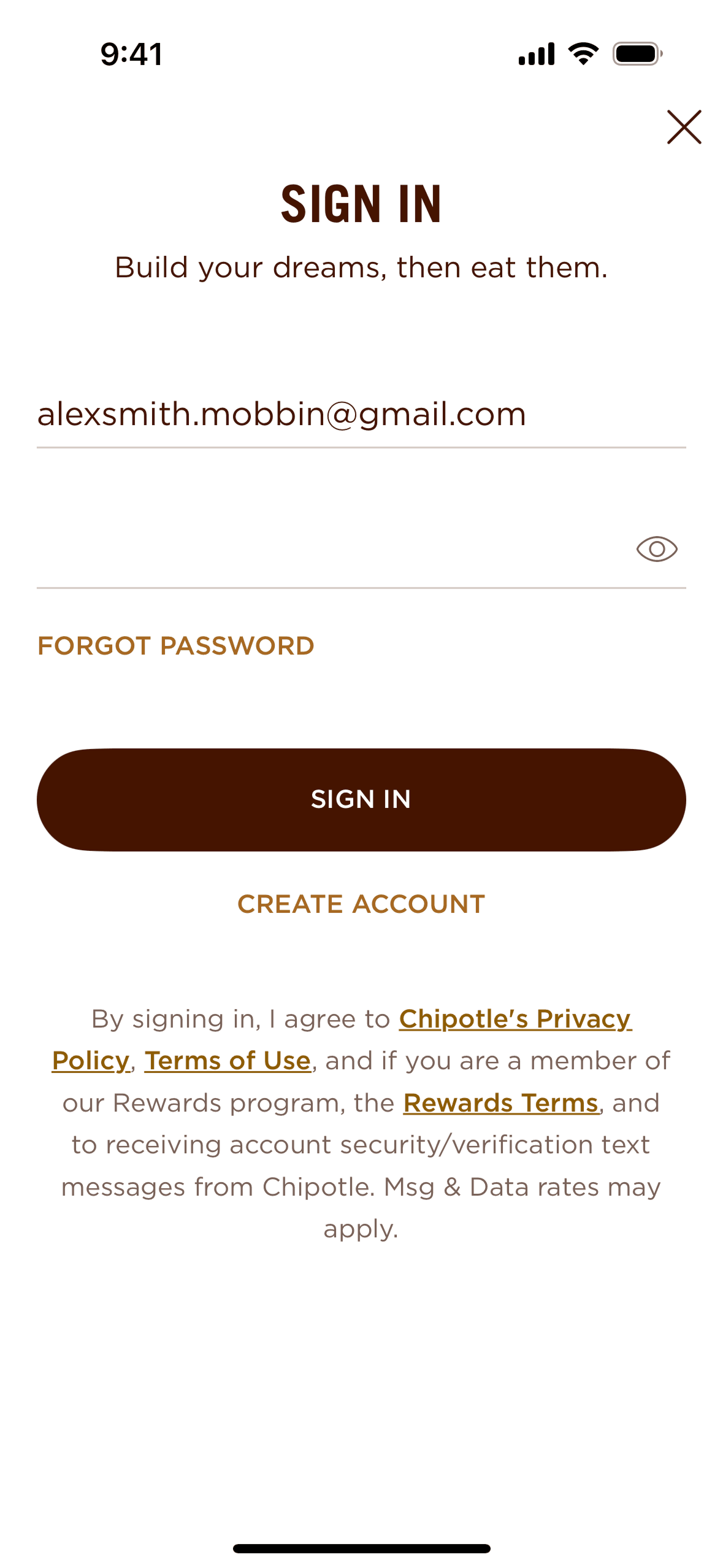 Login Mobile App Design