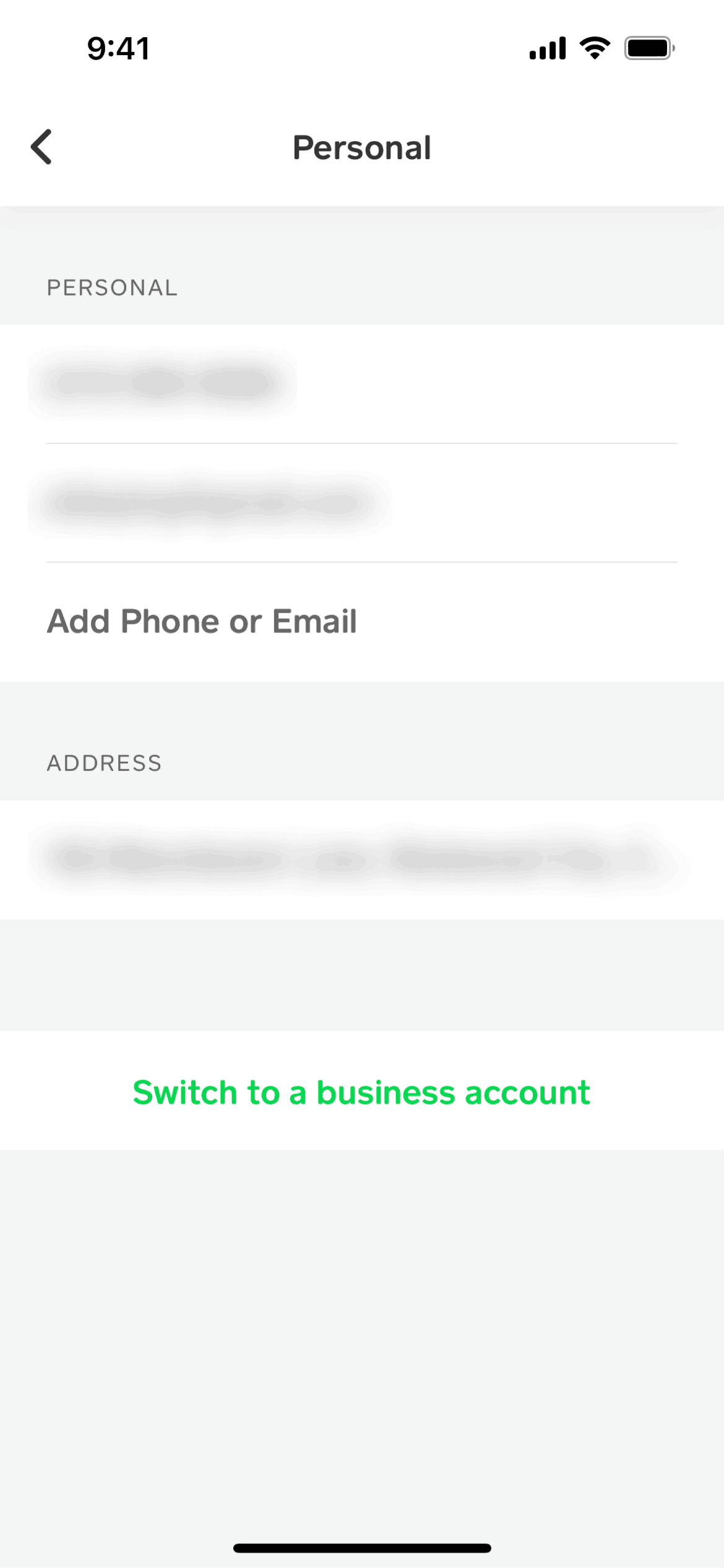 Cash App iOS Personal details Flow | Mobbin