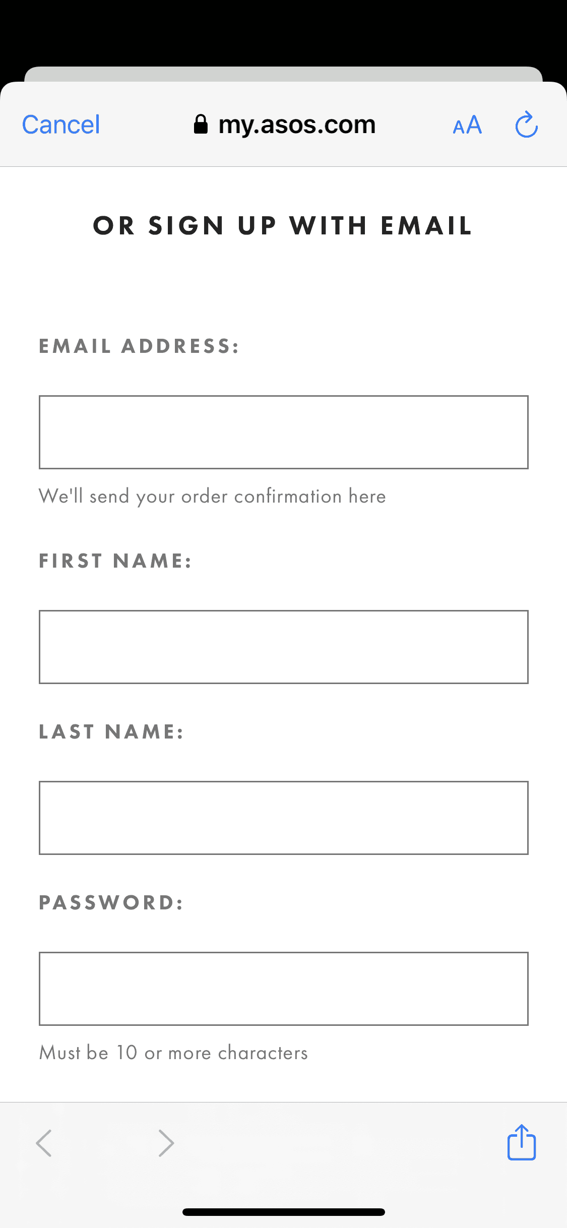 Signup Mobile App Design