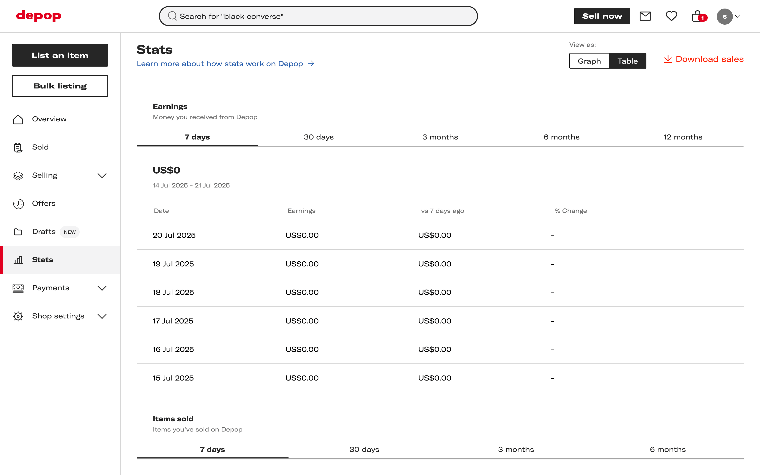 Table Website Design