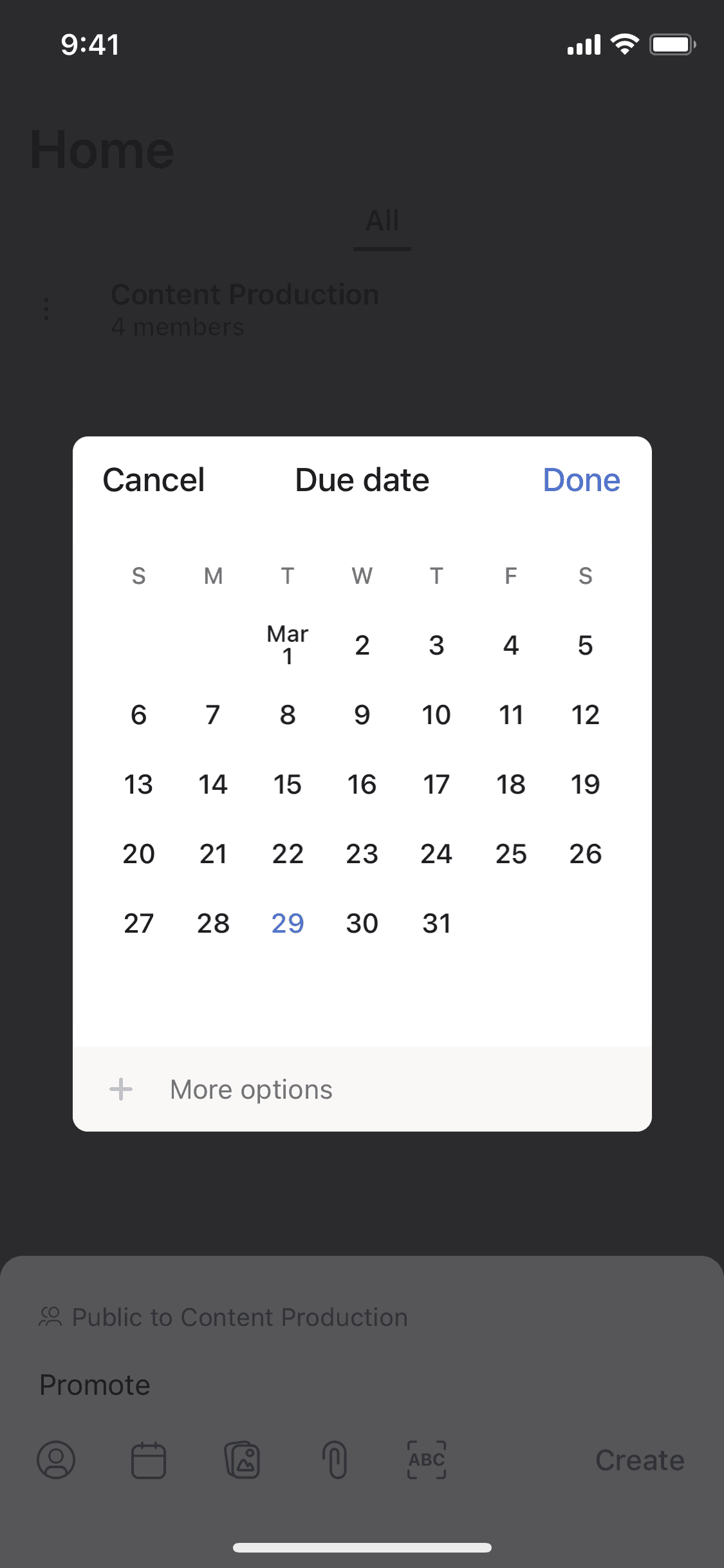 Calendar Mobile App Design