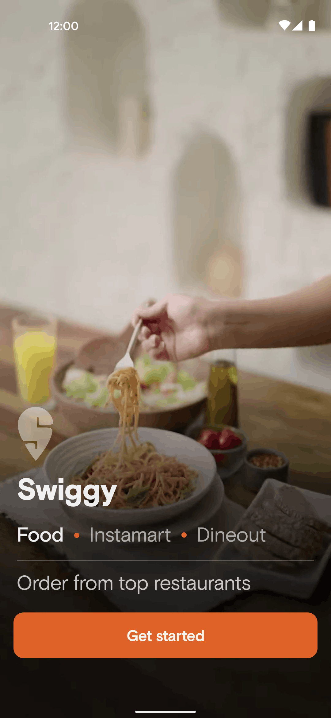 Swiggy Android Onboarding Flow | Mobbin