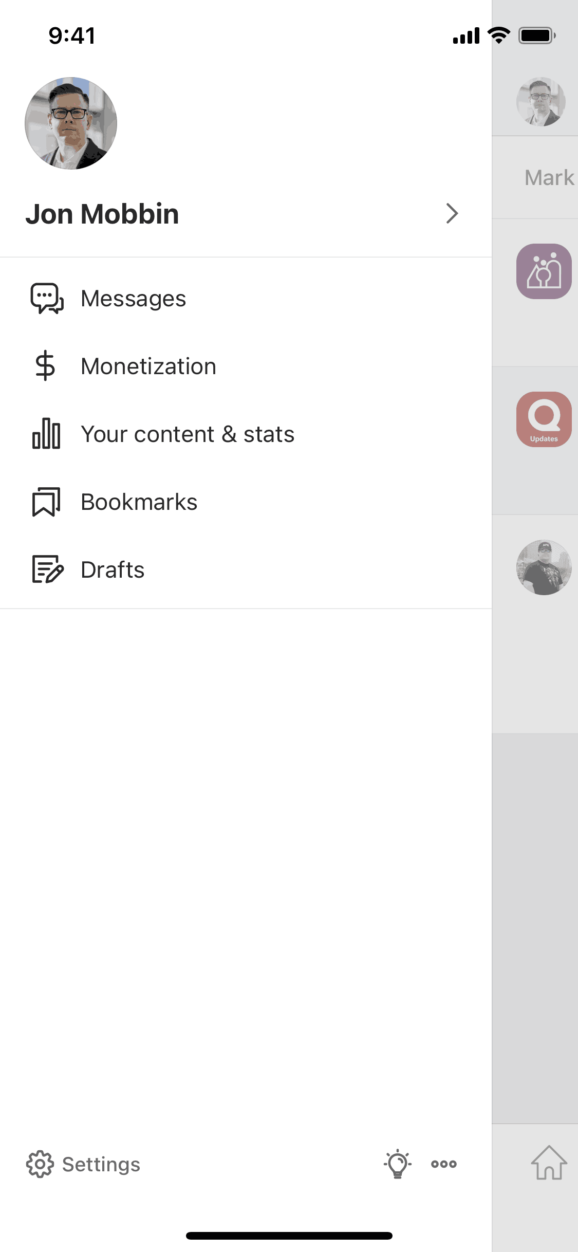 Quora iOS Profile Page | Mobbin