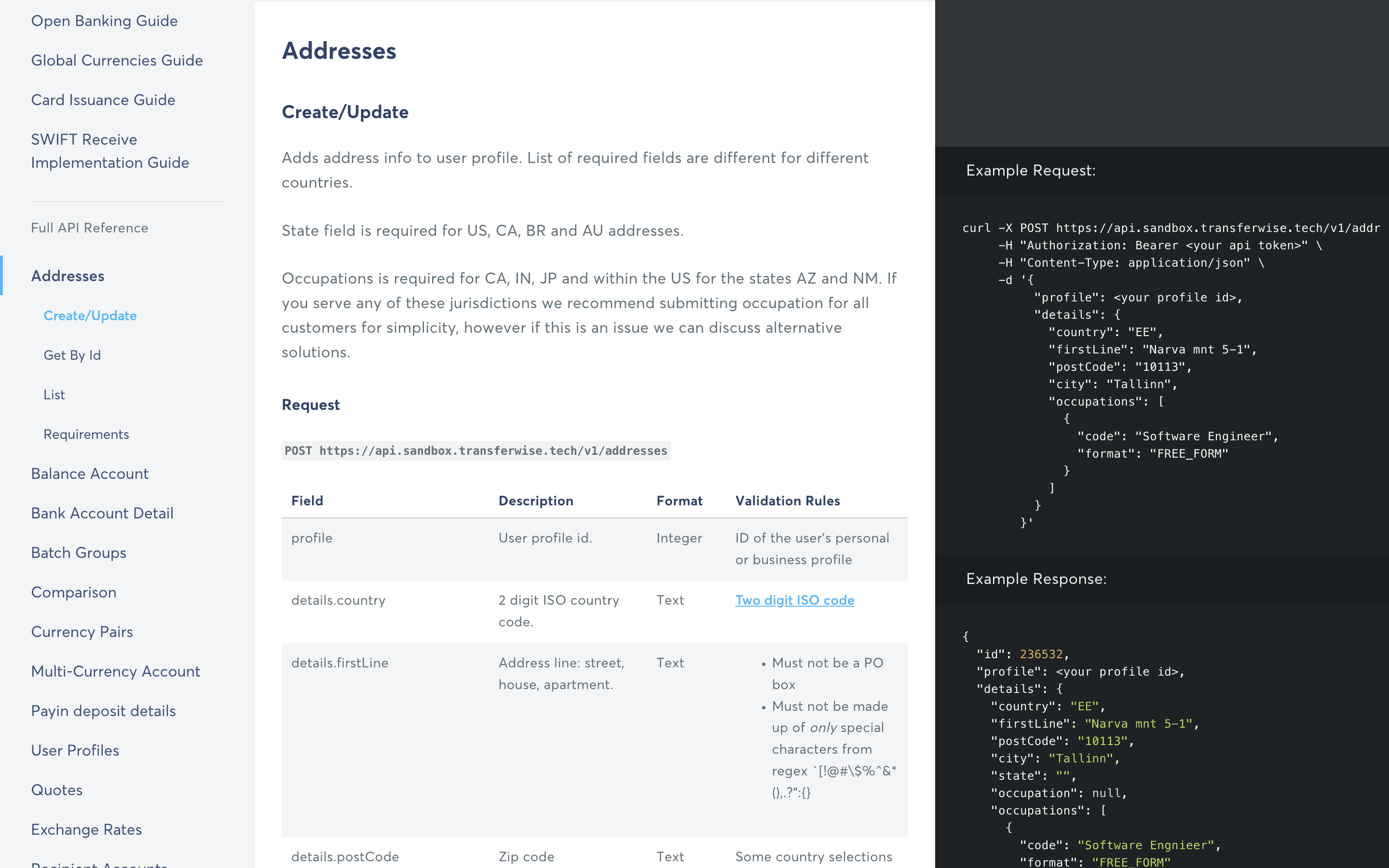 Table Website Design