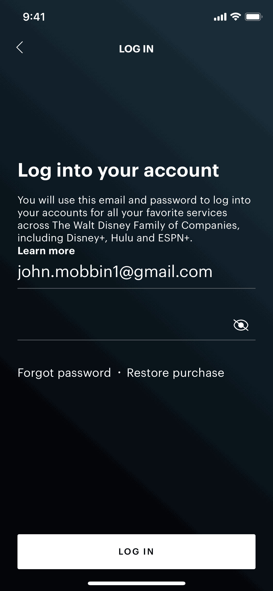 Login Mobile App Design