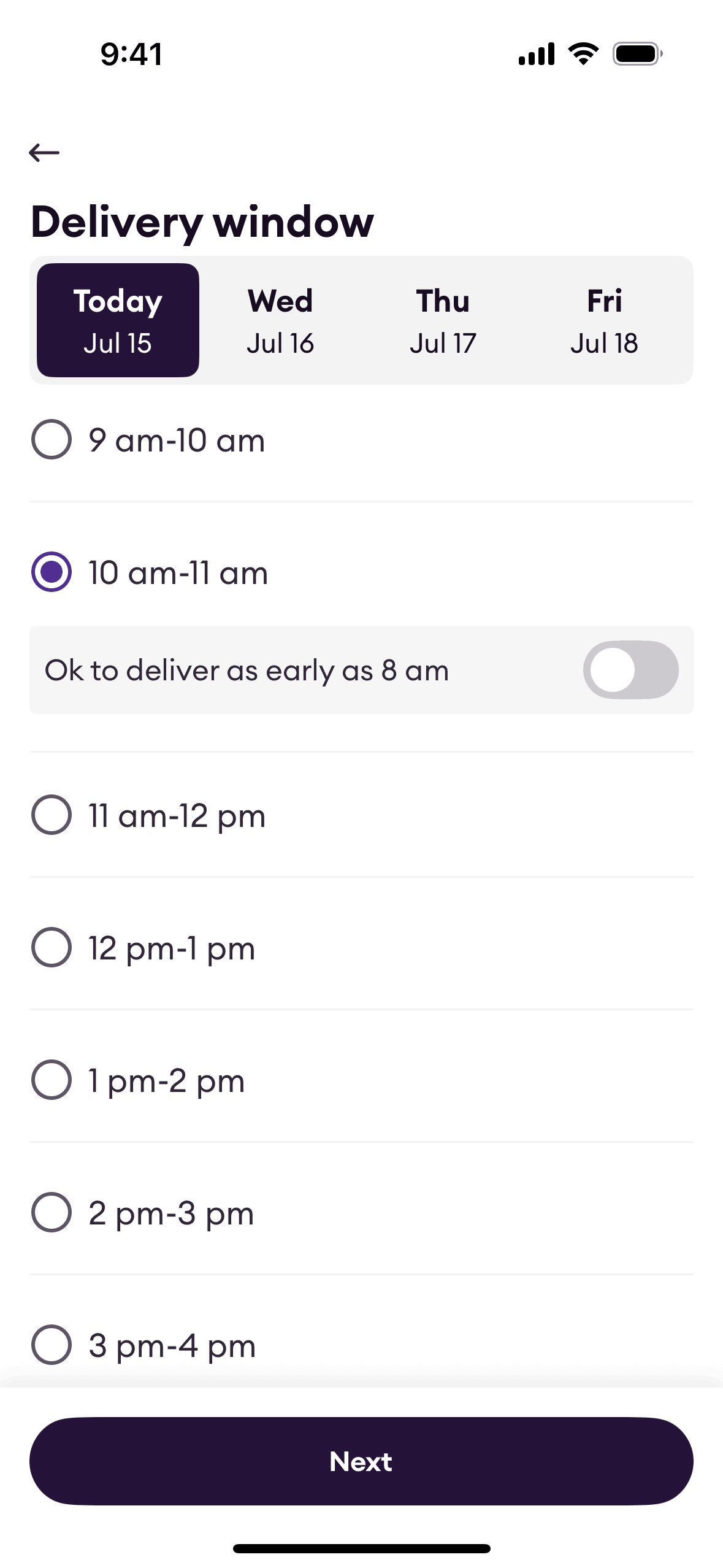 Date Picker Mobile App Design