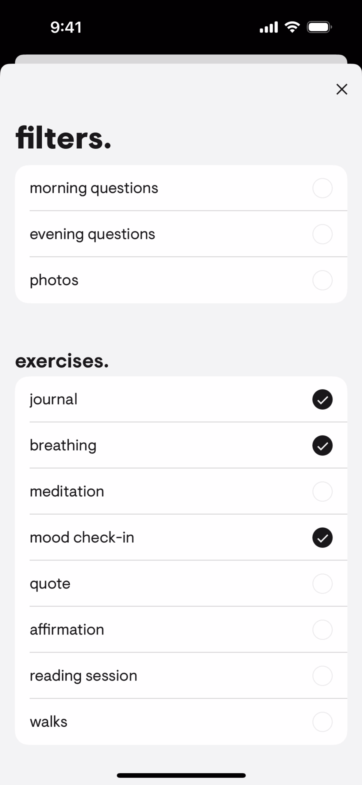 Filter & Sort Mobile App Design