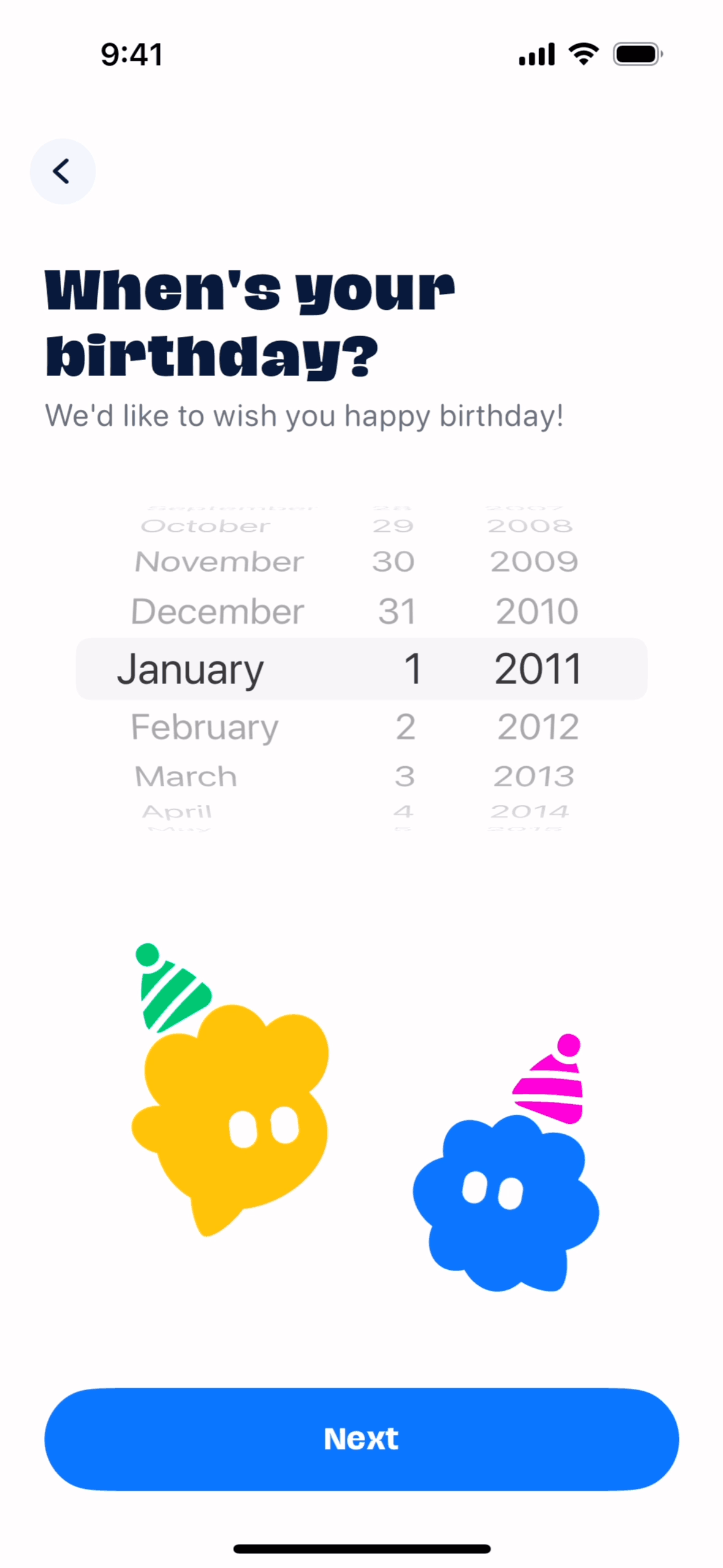 Welcome & Get Started Mobile App Design