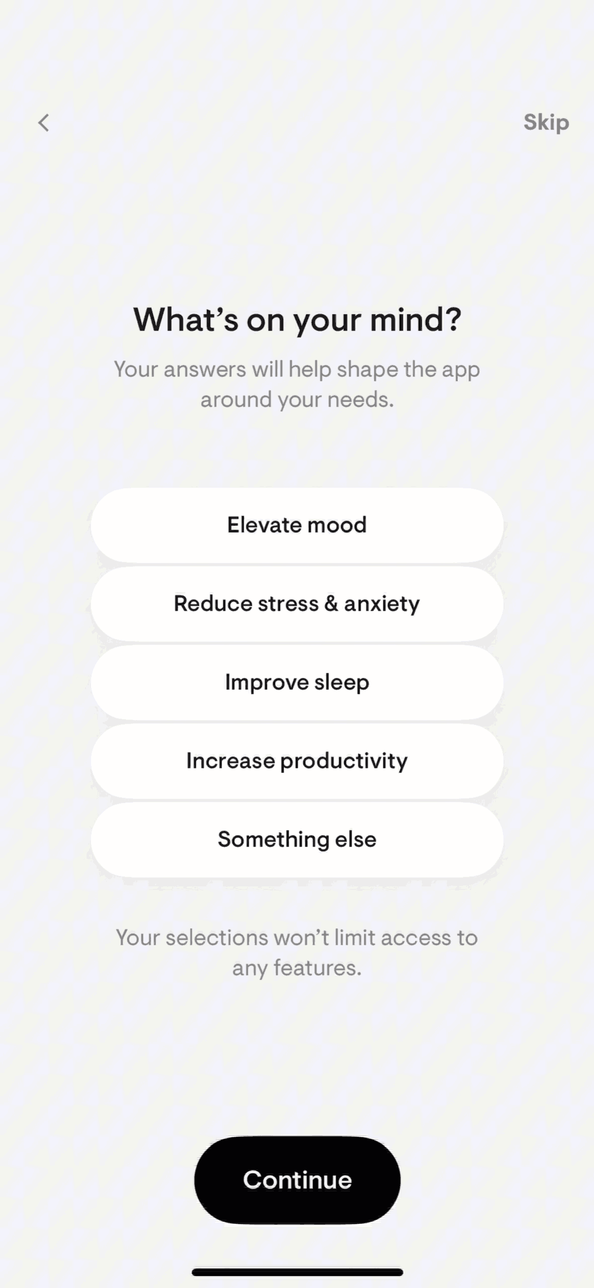 Mobile Onboarding Flow