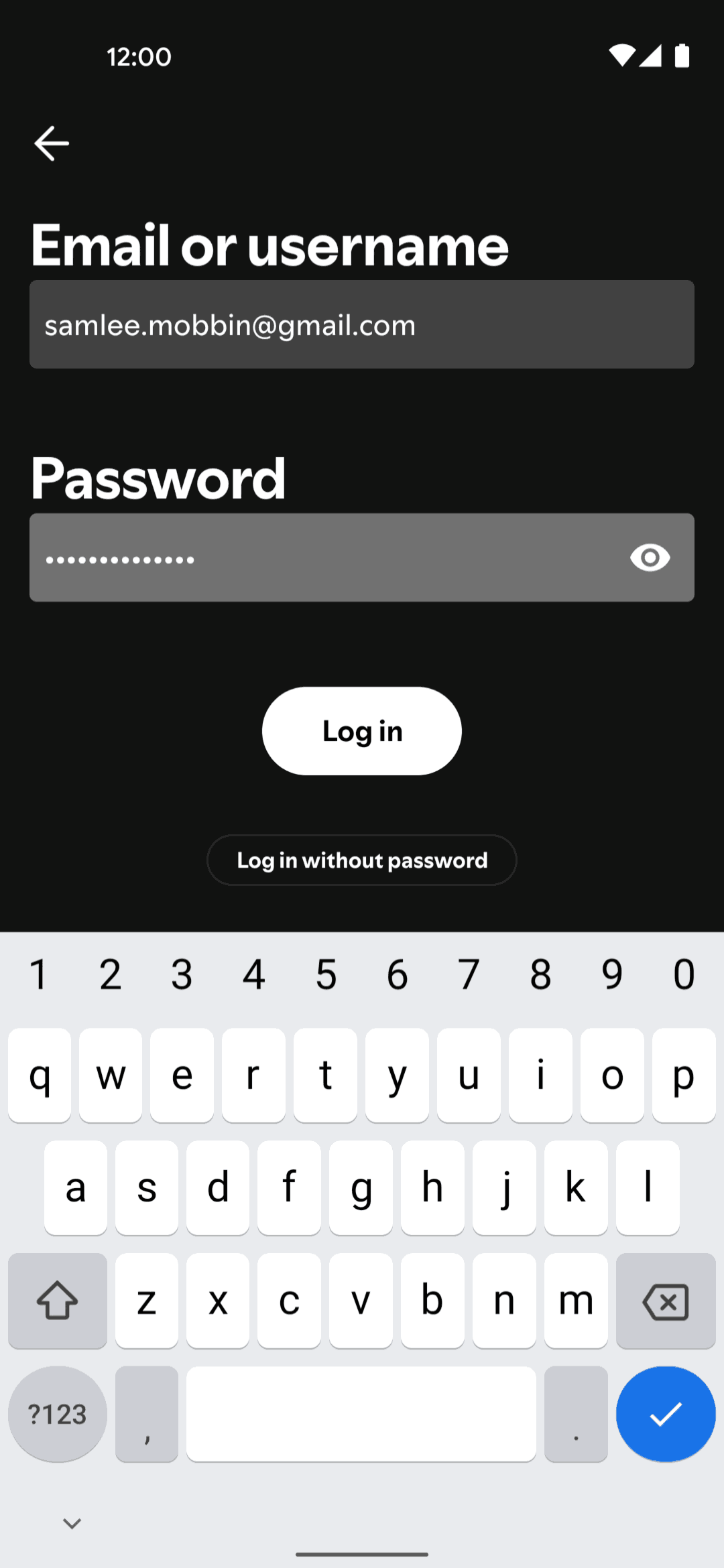 Login Mobile App Design