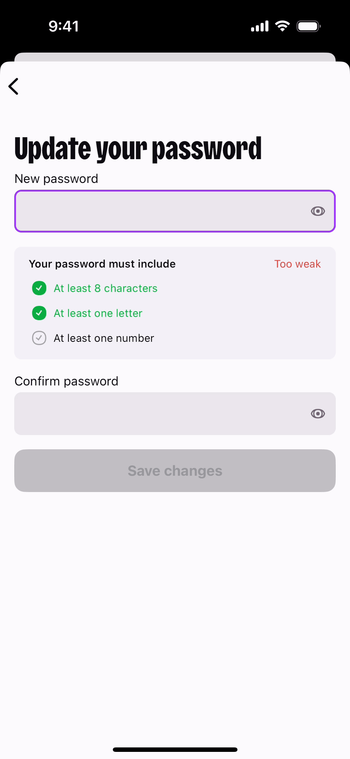 Forgot Password Mobile App Design