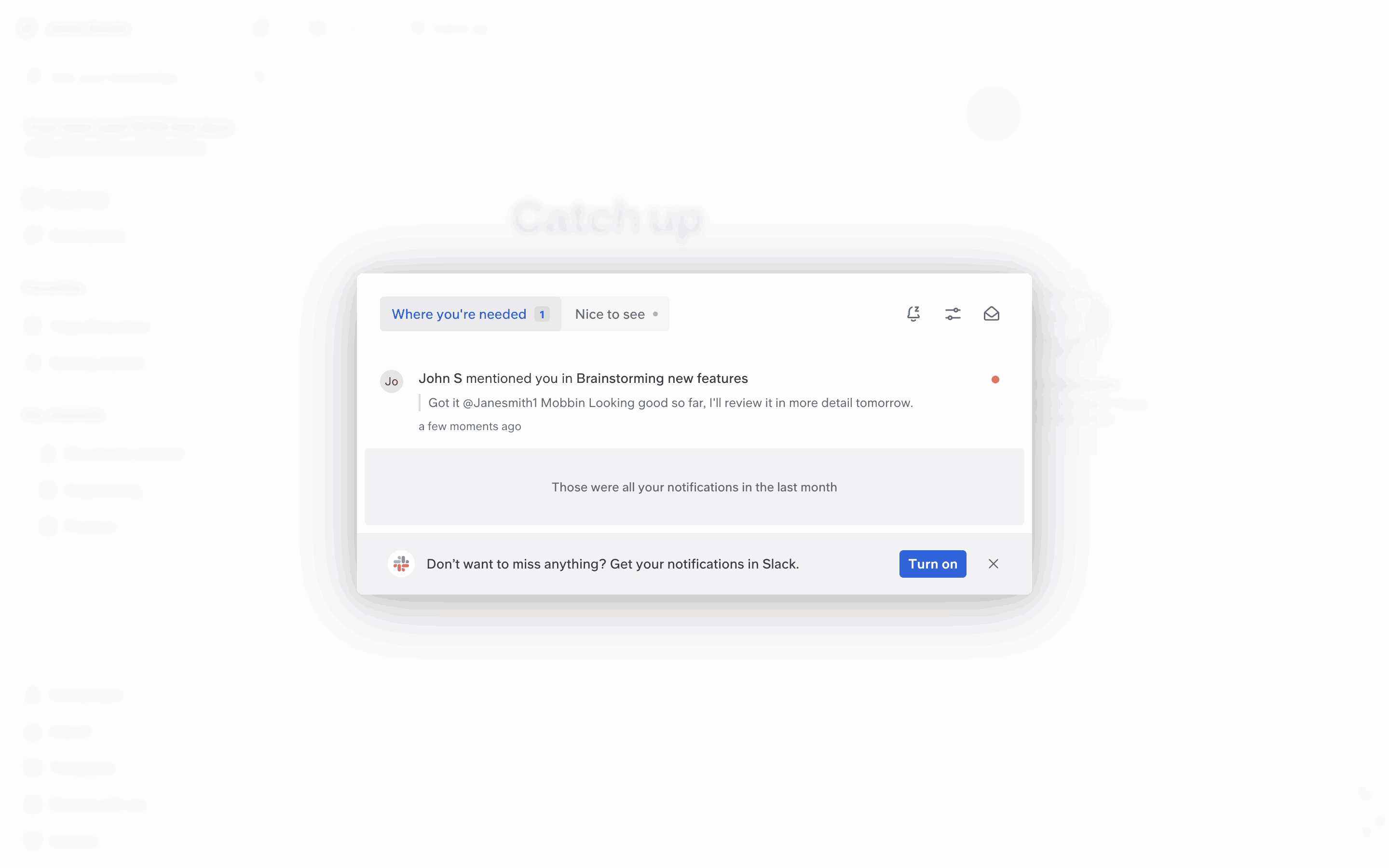 Notifications Website Design
