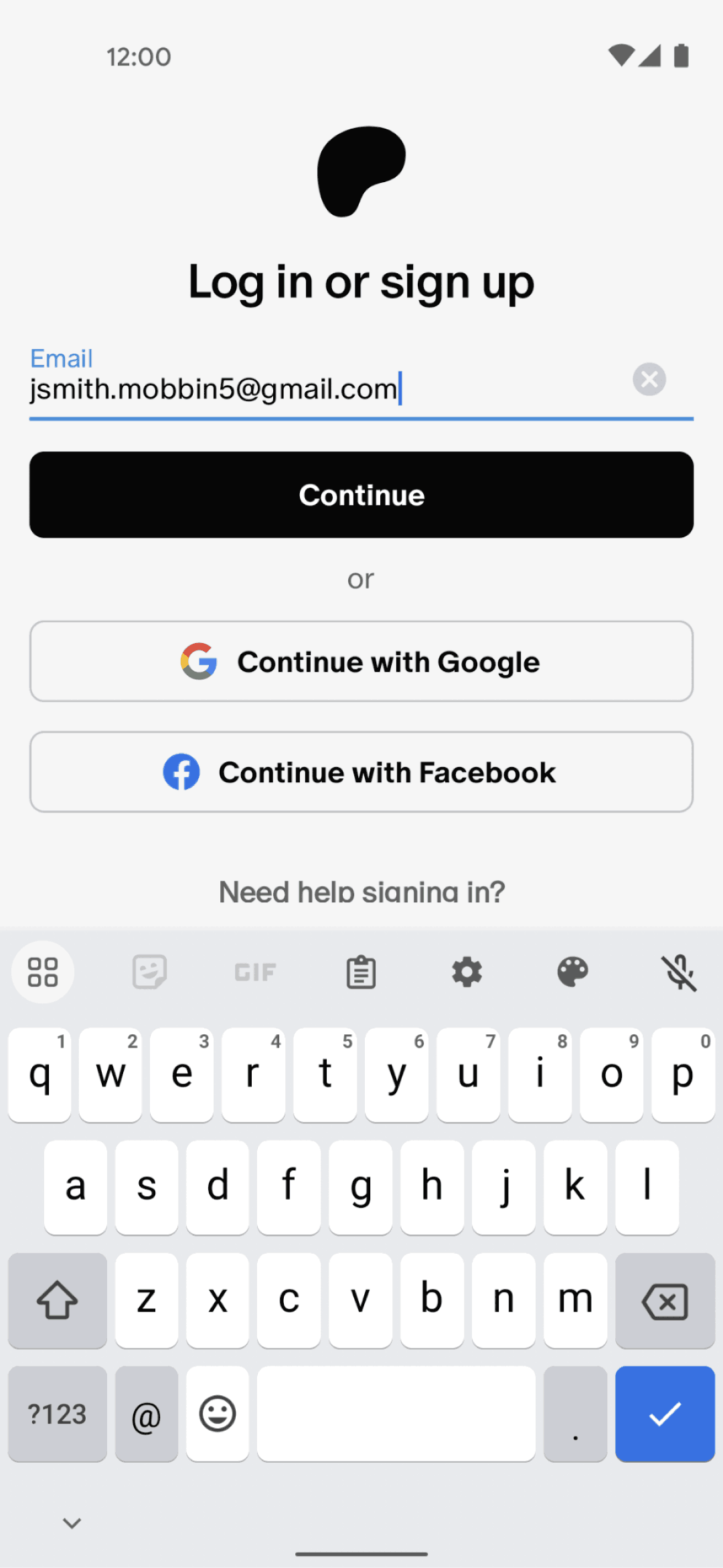 Login Mobile App Design