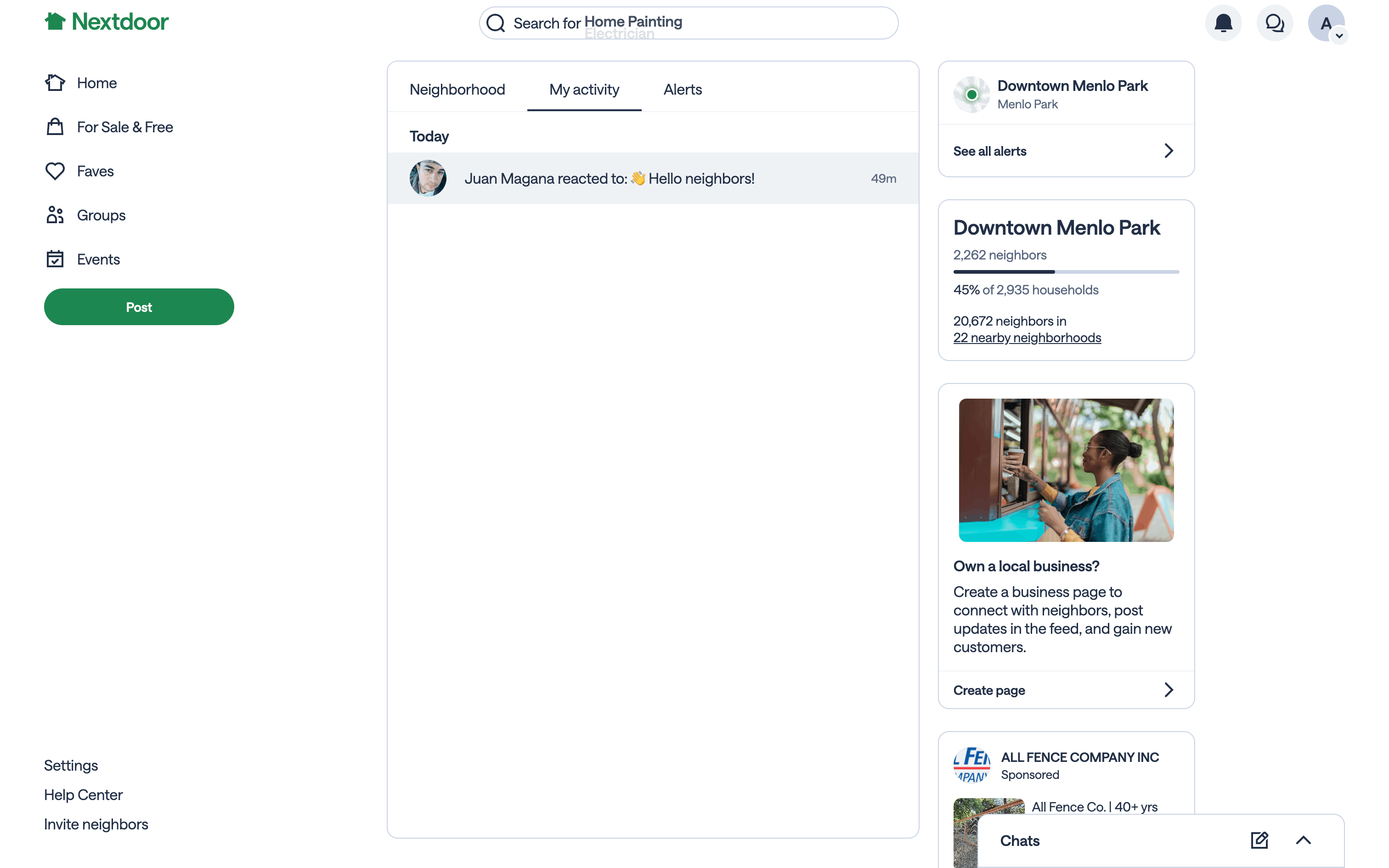 Notifications Website Design