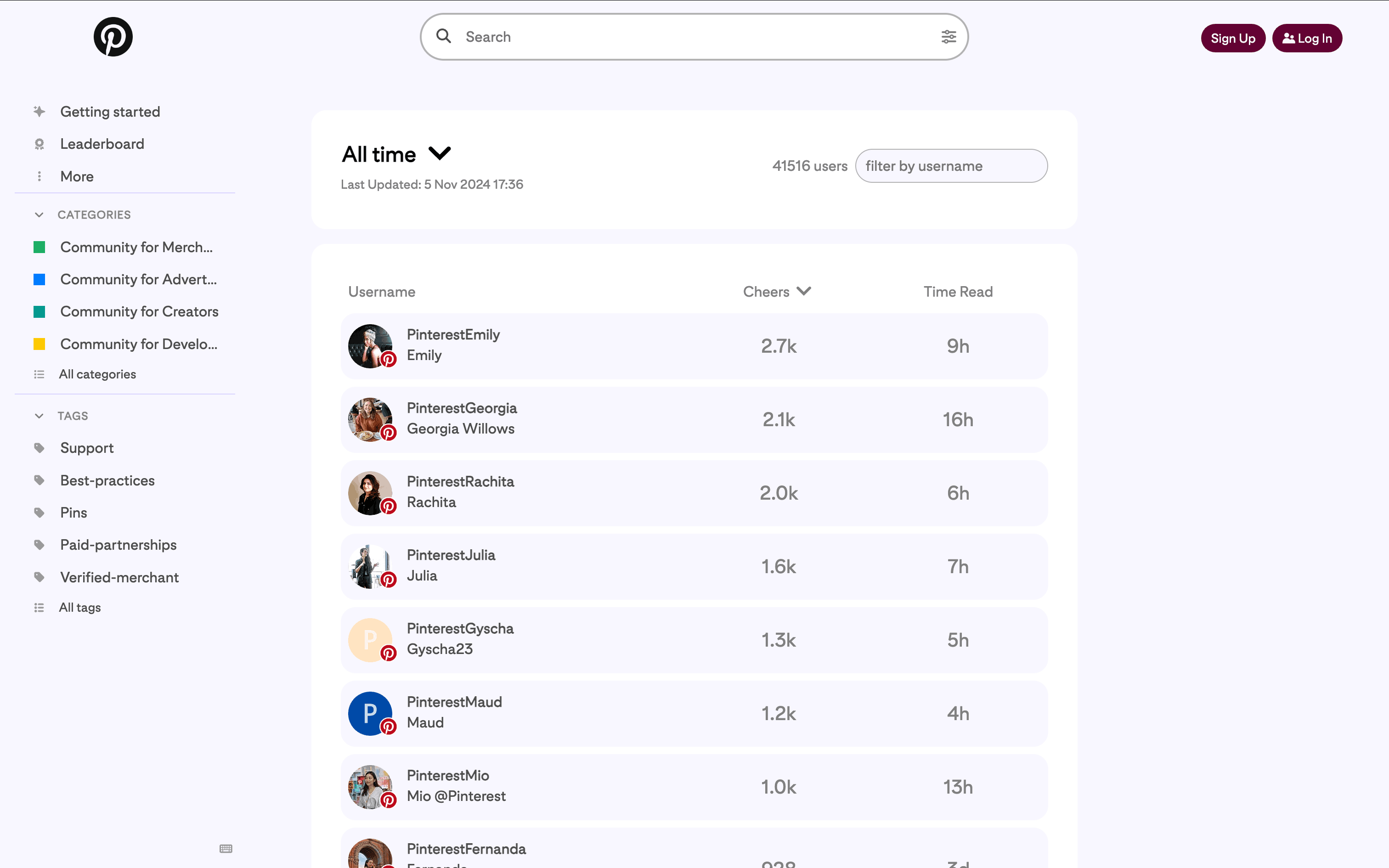 Table Website Design