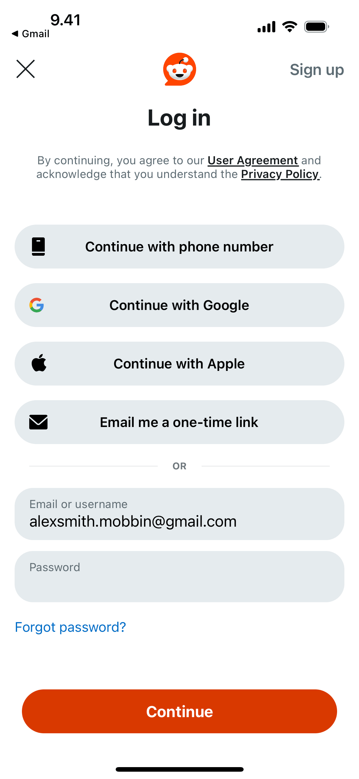 Login Mobile App Design
