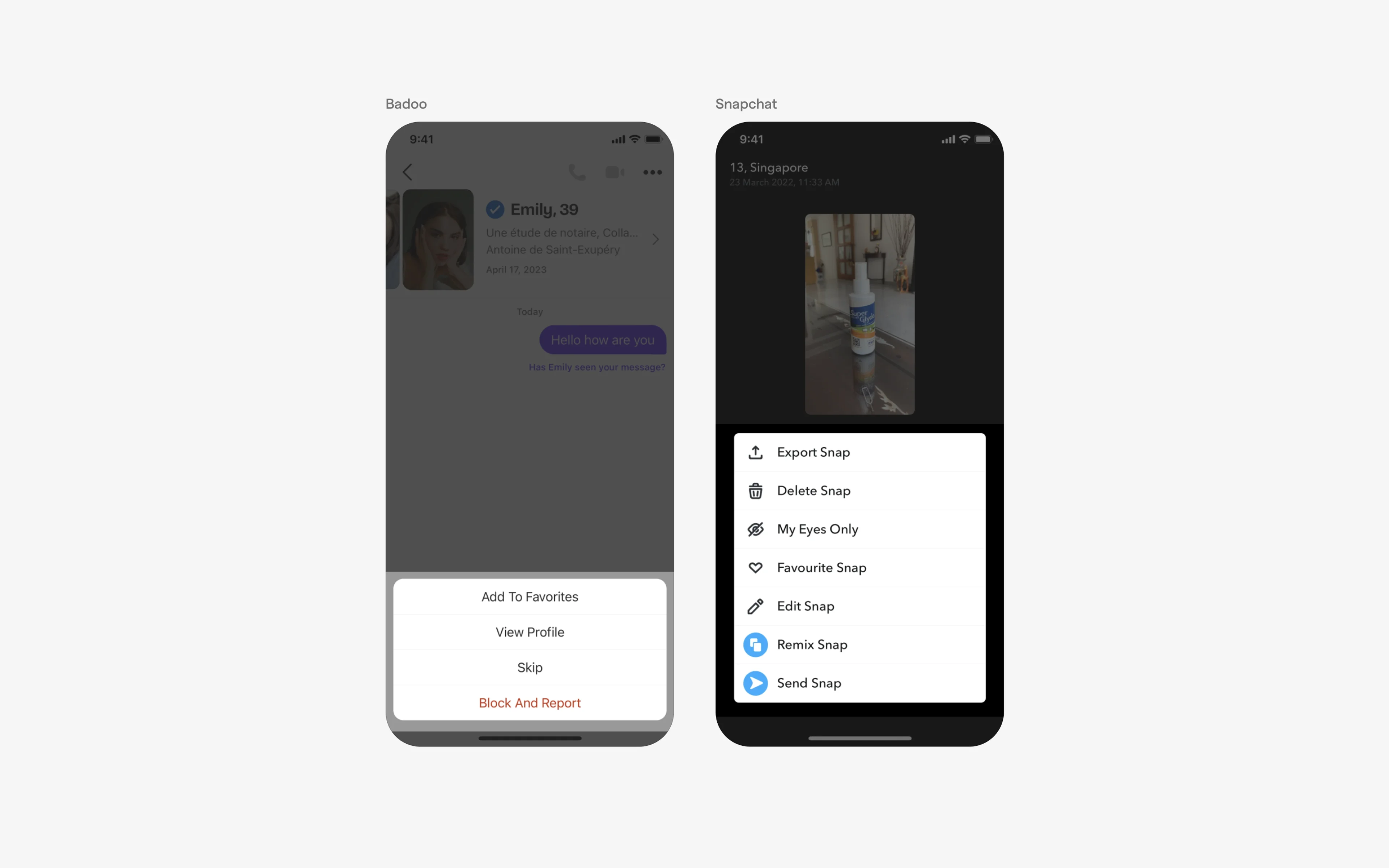 Action Sheet UI Design: Best practices, Design variants & Examples | Mobbin